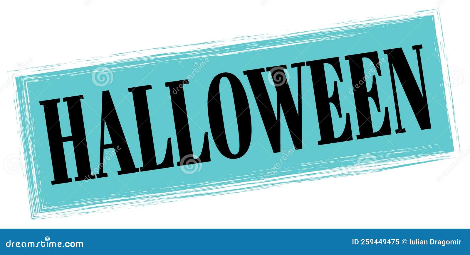 HALLOWEEN Text Written on Blue-black Stamp Sign Stock Illustration ...