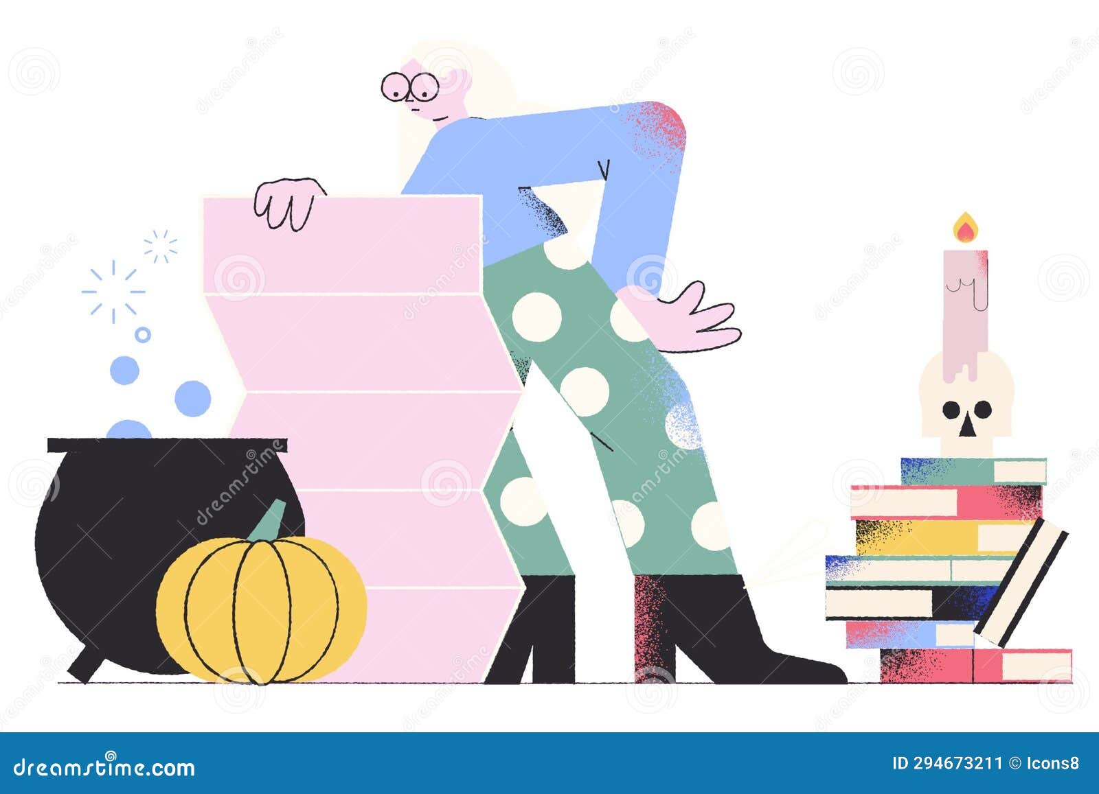 Magic potion stock illustration. Illustration of reading - 294673211