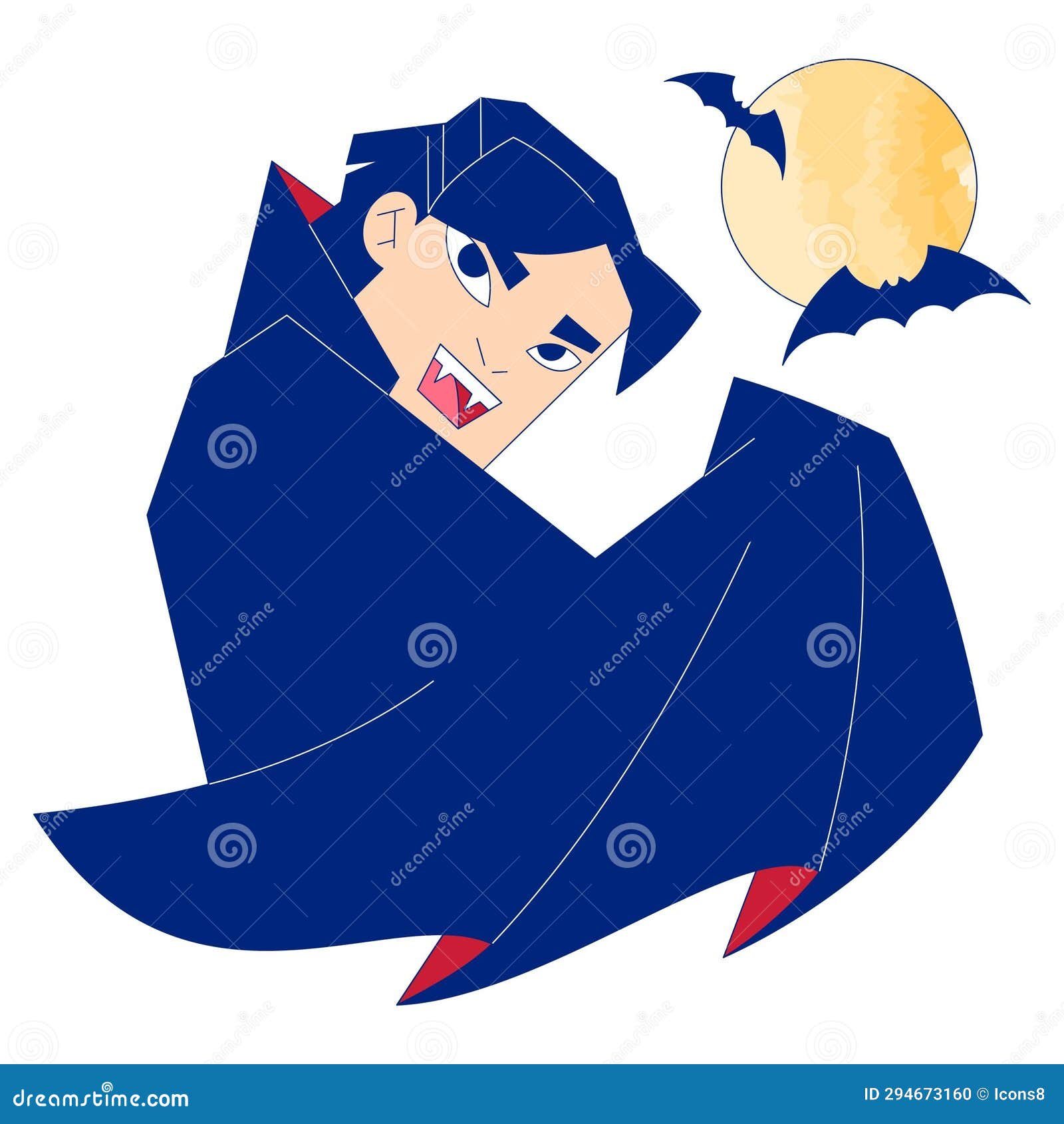 Vampire night stock illustration. Illustration of night - 294673160