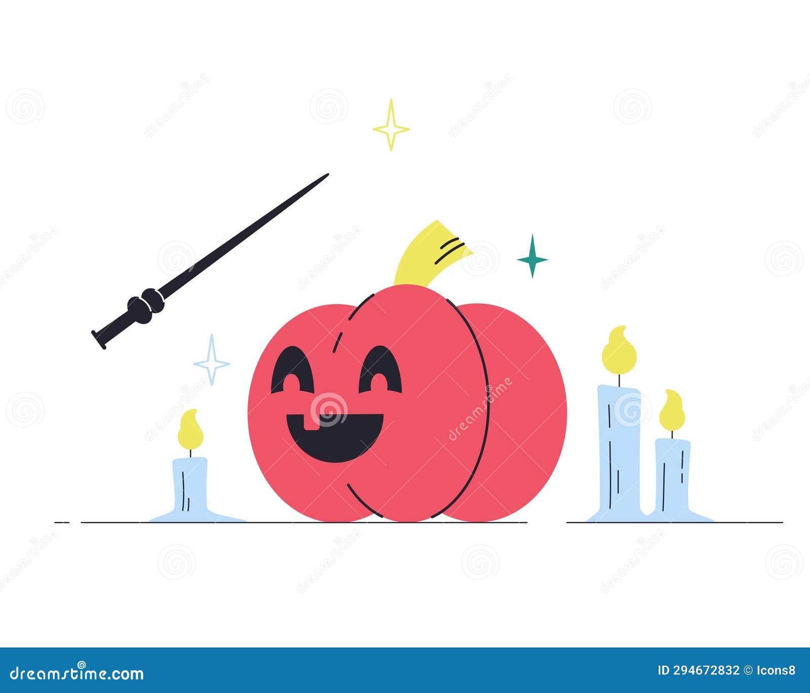 Wizardry stock illustration. Illustration of candles - 294672832