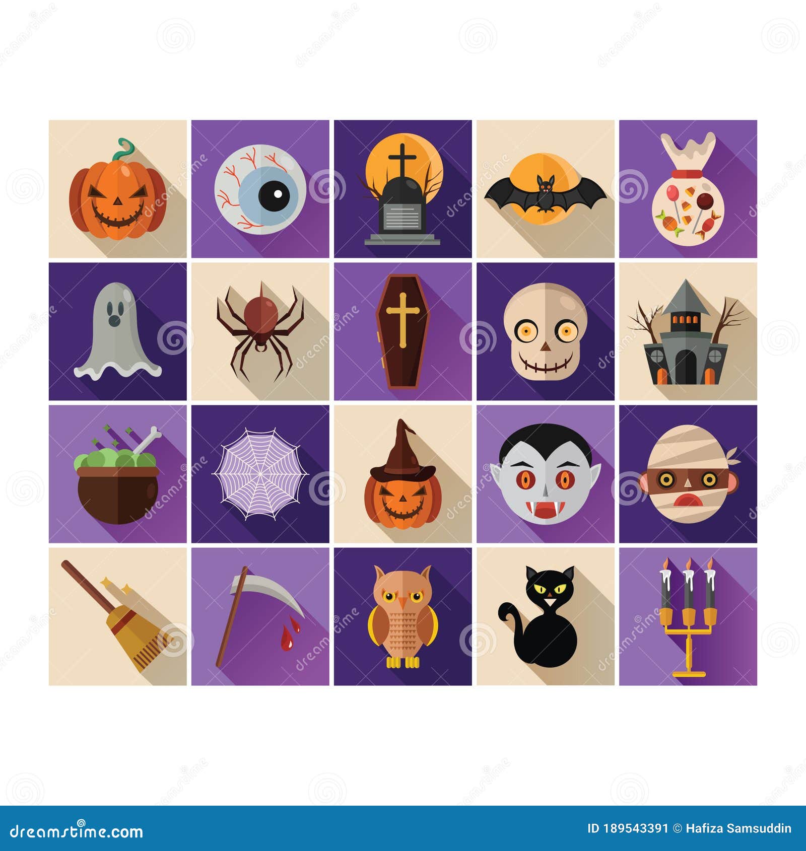 Halloween Themed Vectors. Vector Illustration Decorative Design Stock ...