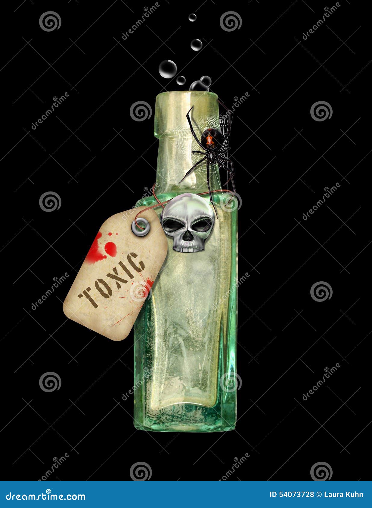 Halloween Toxic Bottle stock photo. Illustration of historic - 54073728