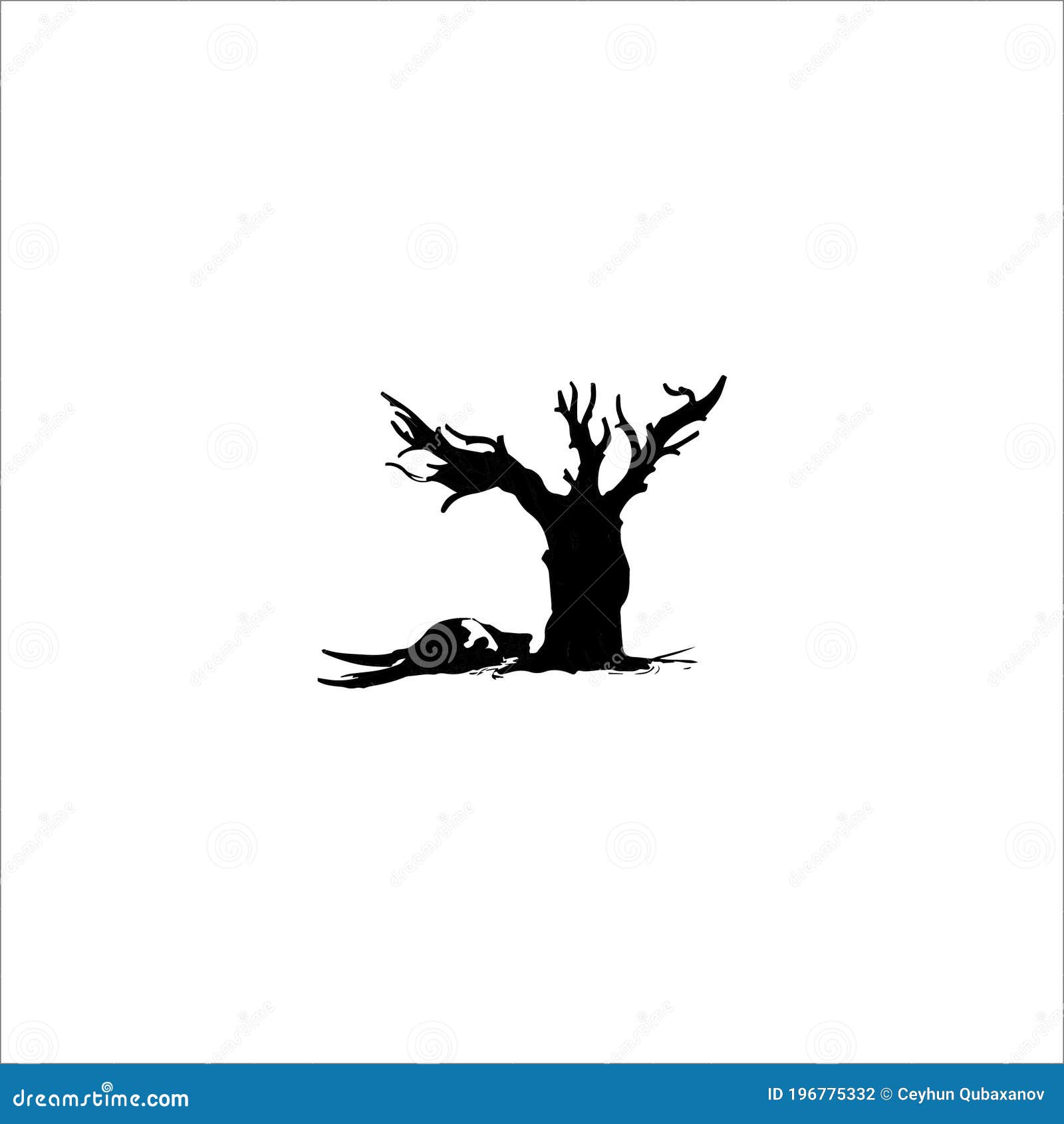 Halloween Tree. Vampire Tree. Vector Icons Stock Vector - Illustration ...