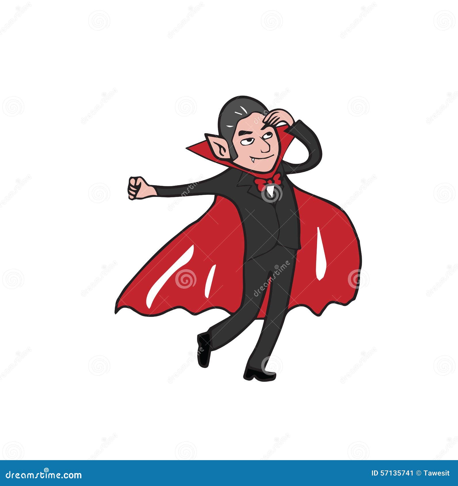 Halloween vampire dancing stock vector. Illustration of isolated - 57135741