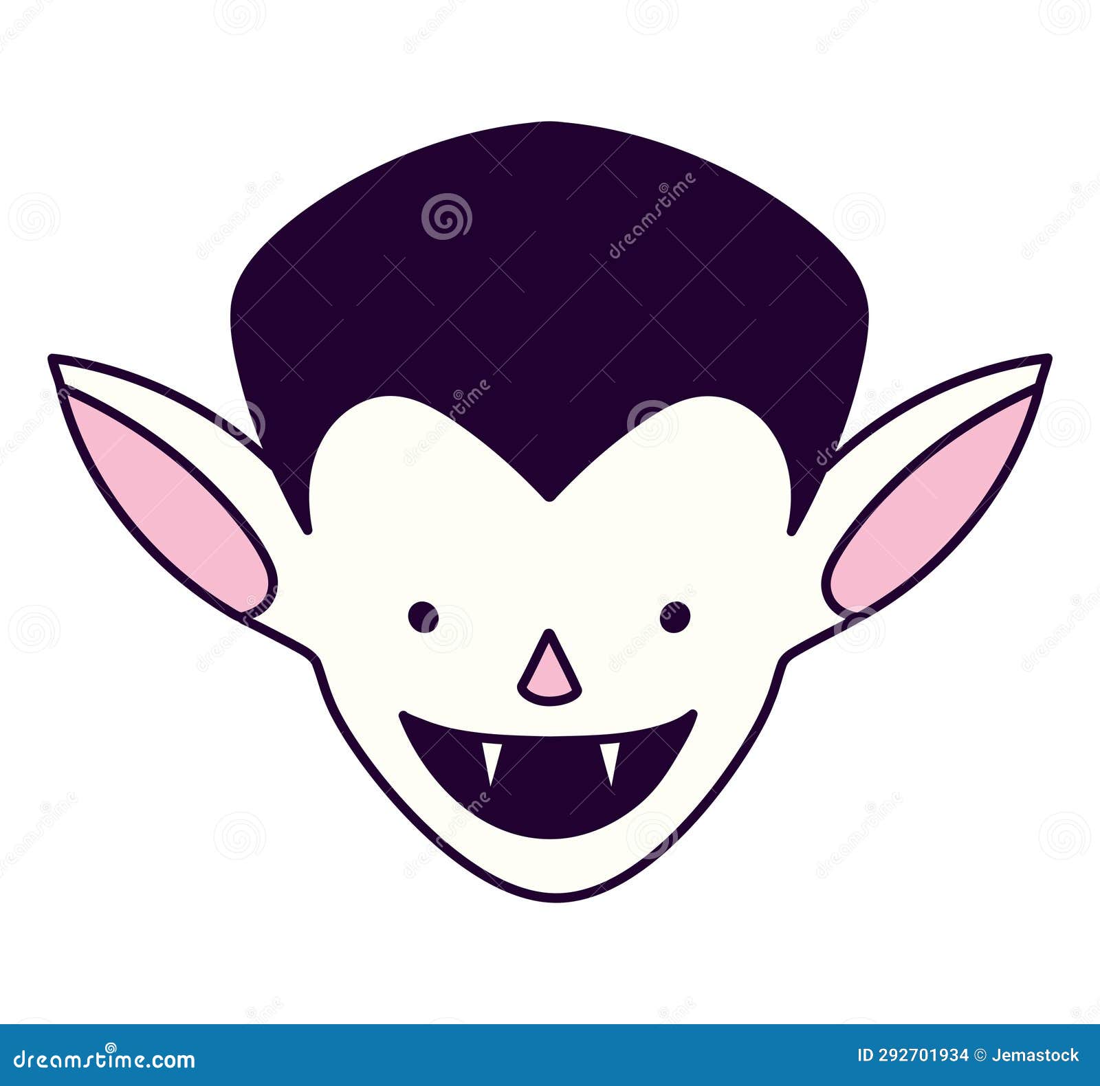Halloween vampire head stock vector. Illustration of vampire - 292701934