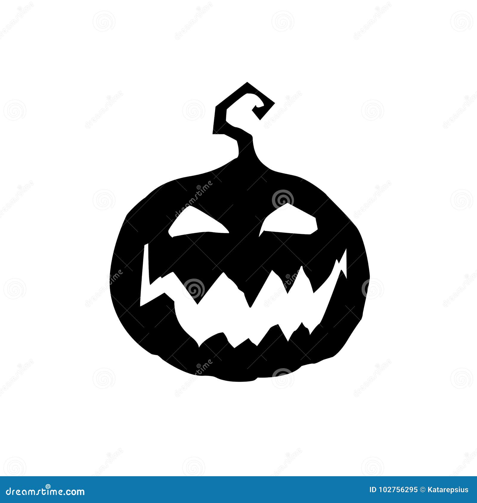 Halloween Vector Illustration of Scary Pumpkin Jack Face Black Stock ... Halloween Vector Illustration of Scary Pumpkin Jack Face Black Stock ...
