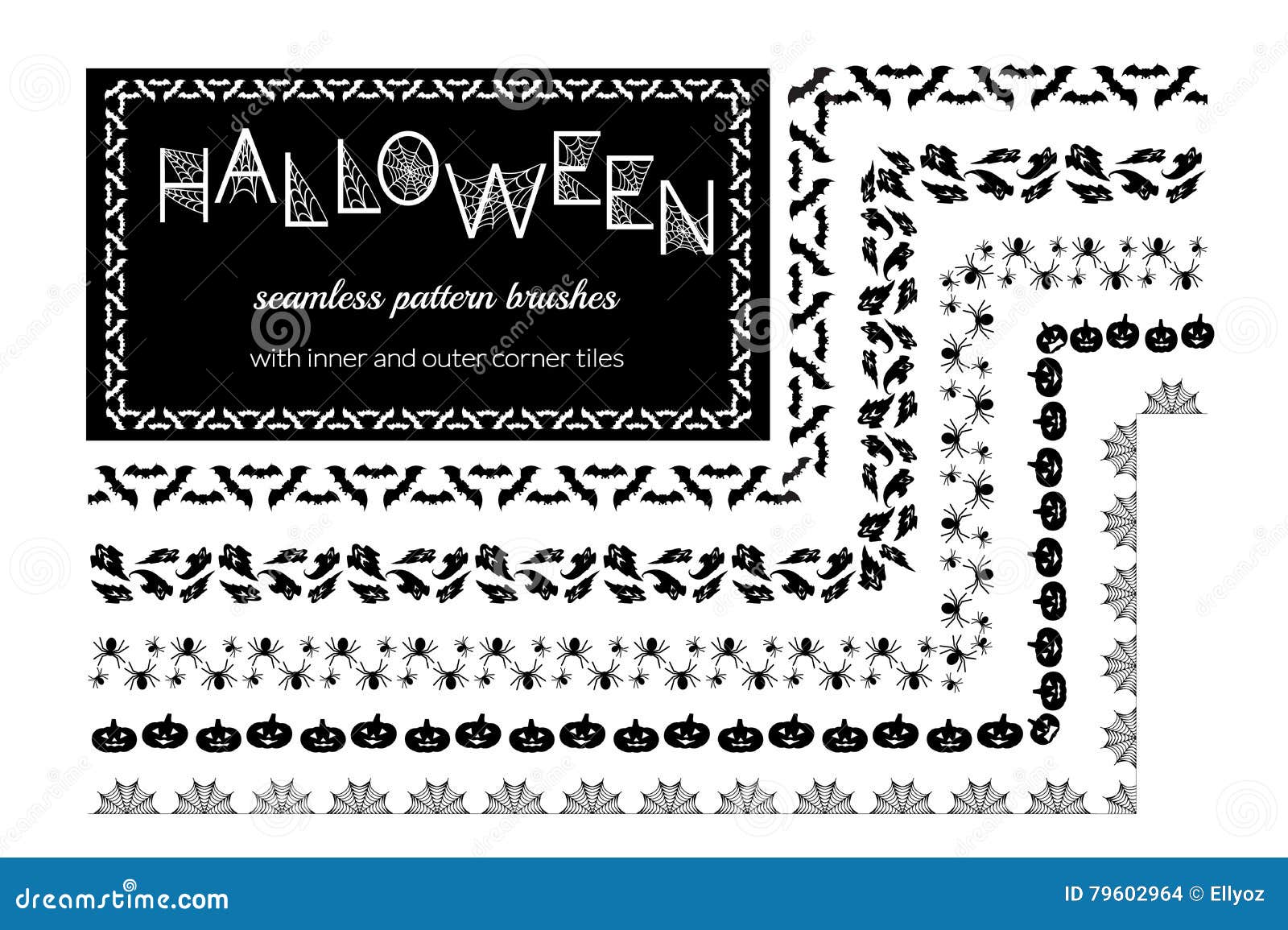 Halloween Corner Borders Stock Illustrations – 100 Halloween Corner ...