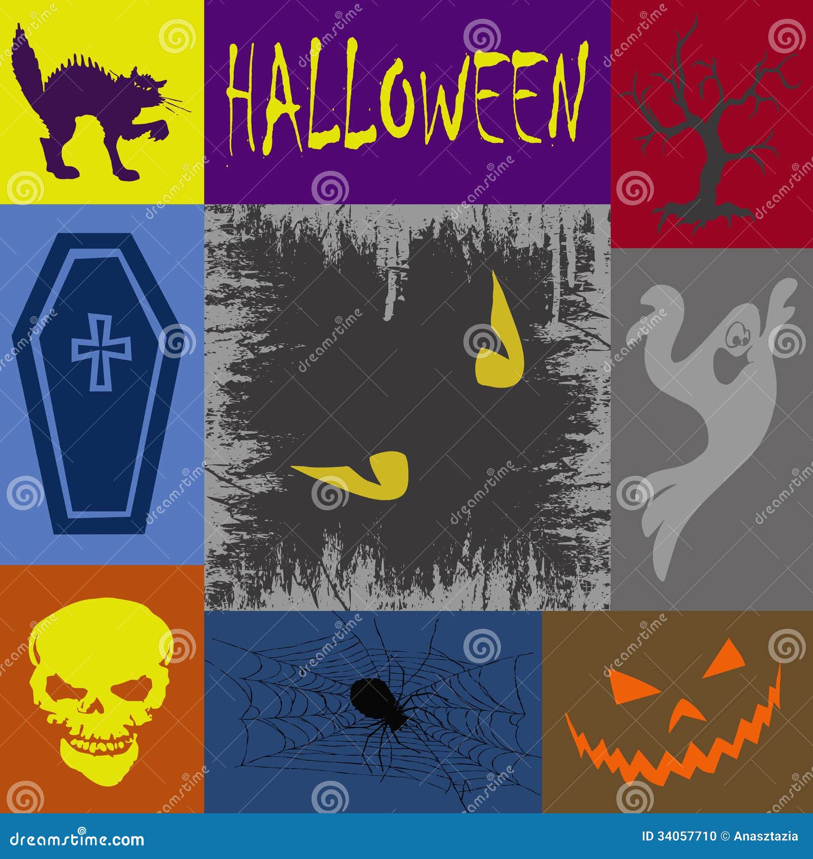 Spooky Rectangles Design Royalty-Free Stock Photo | CartoonDealer.com ...