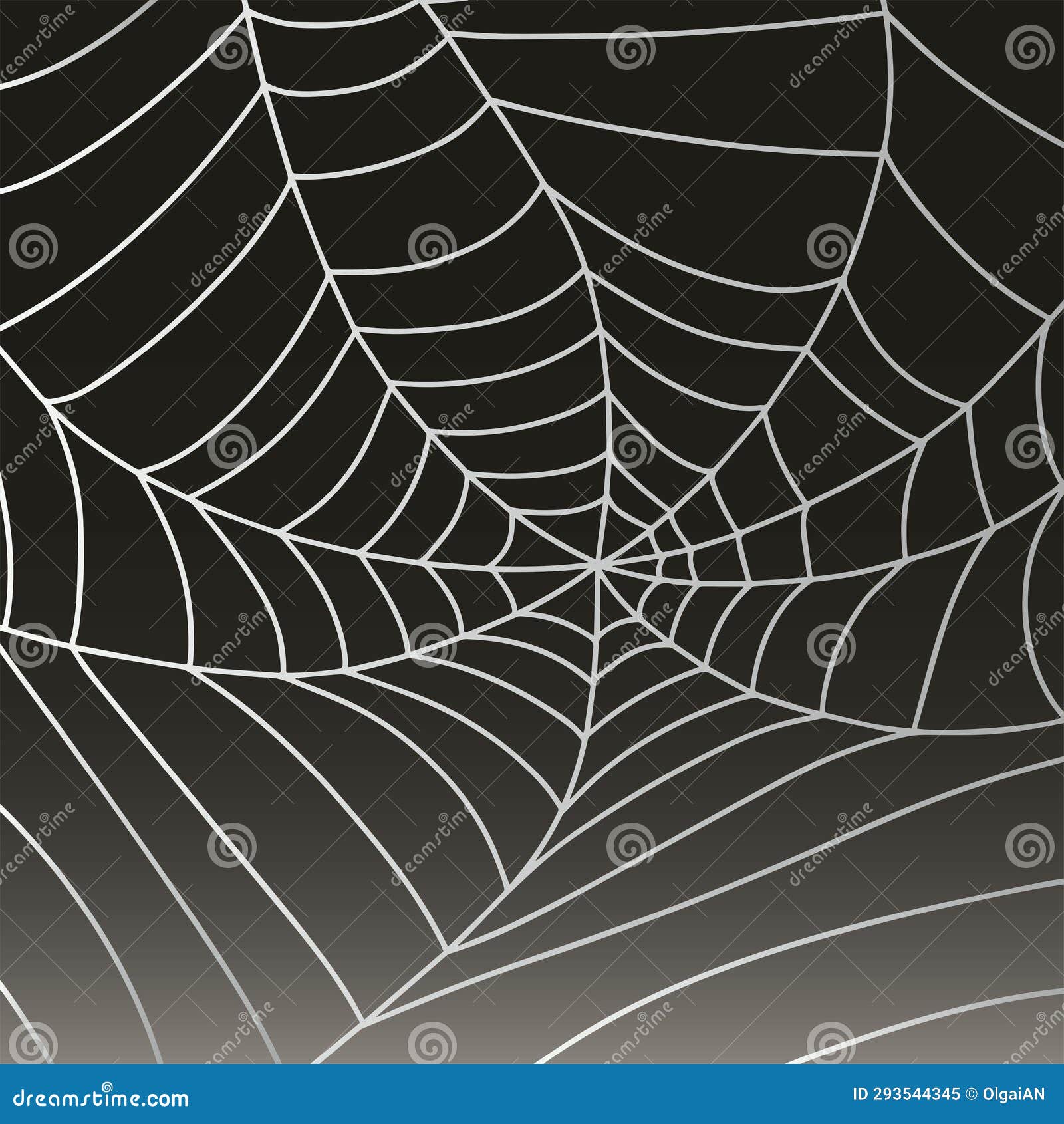 Halloween Web. Frame, Background for Decoration. Handmade Web. Vector ...