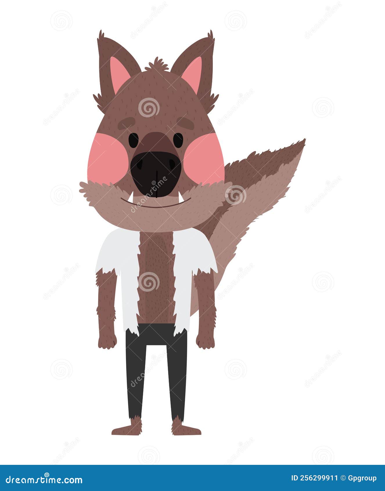 Halloween werewolf design stock vector. Illustration of vector - 256299911