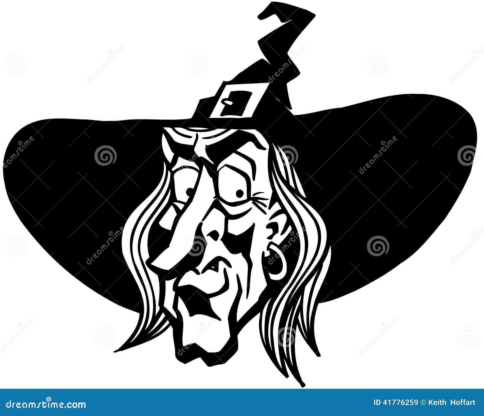 Halloween Witch Cartoon Design Vector Clipart Stock Vector ...