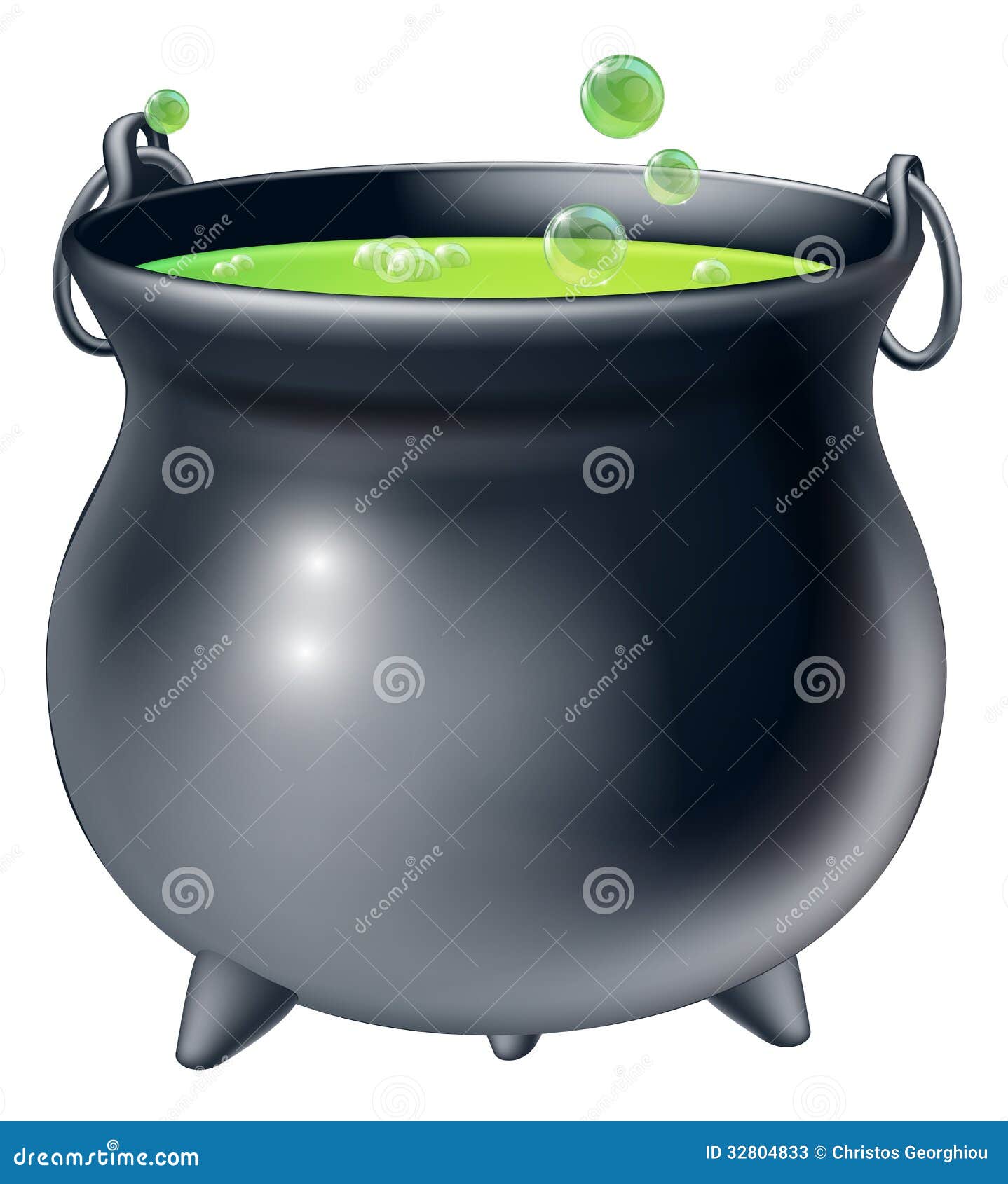 Halloween witch cauldron stock vector. Illustration of children - 32804833