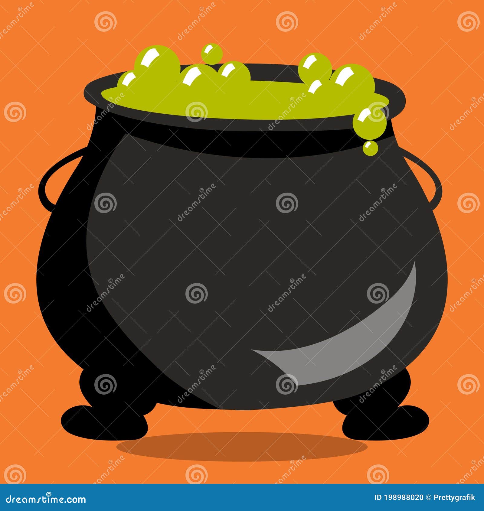 Halloween witch pot 09 stock vector. Illustration of cartoon - 198988020