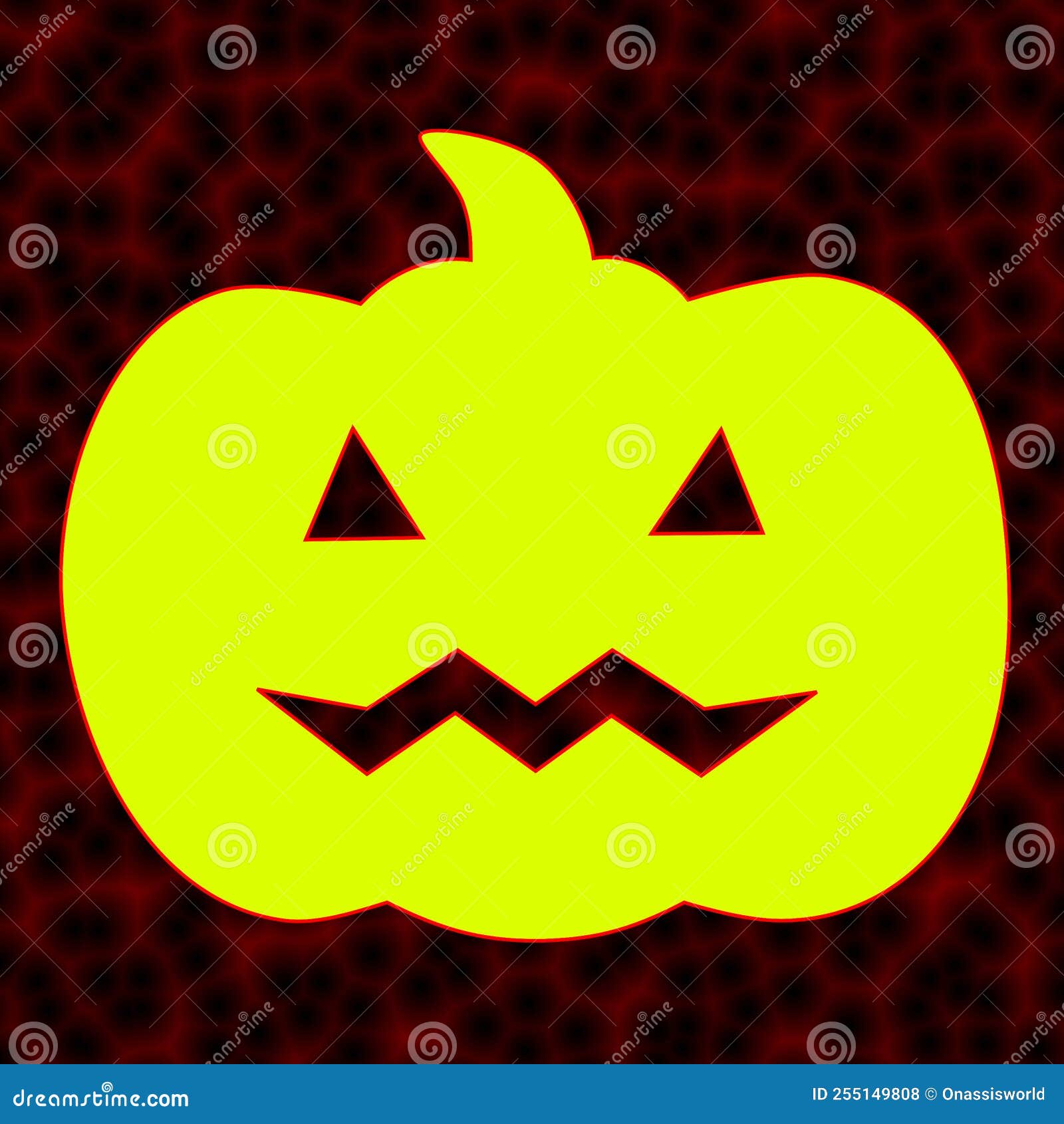 Halloween Yellow Blood Shapes. October 31st Stock Illustration ...