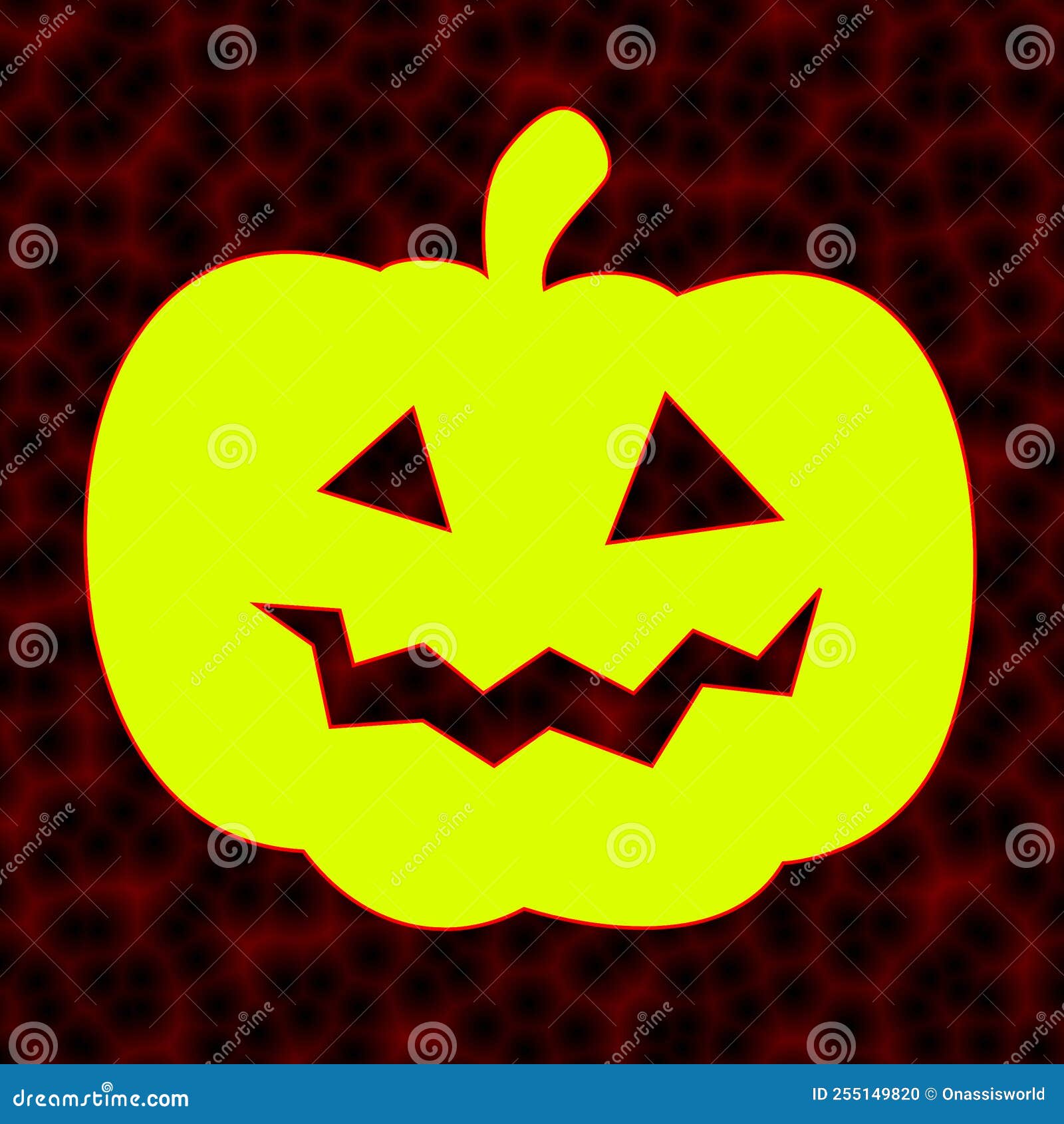 Halloween Yellow Blood Shapes. October 31st Stock Illustration ...