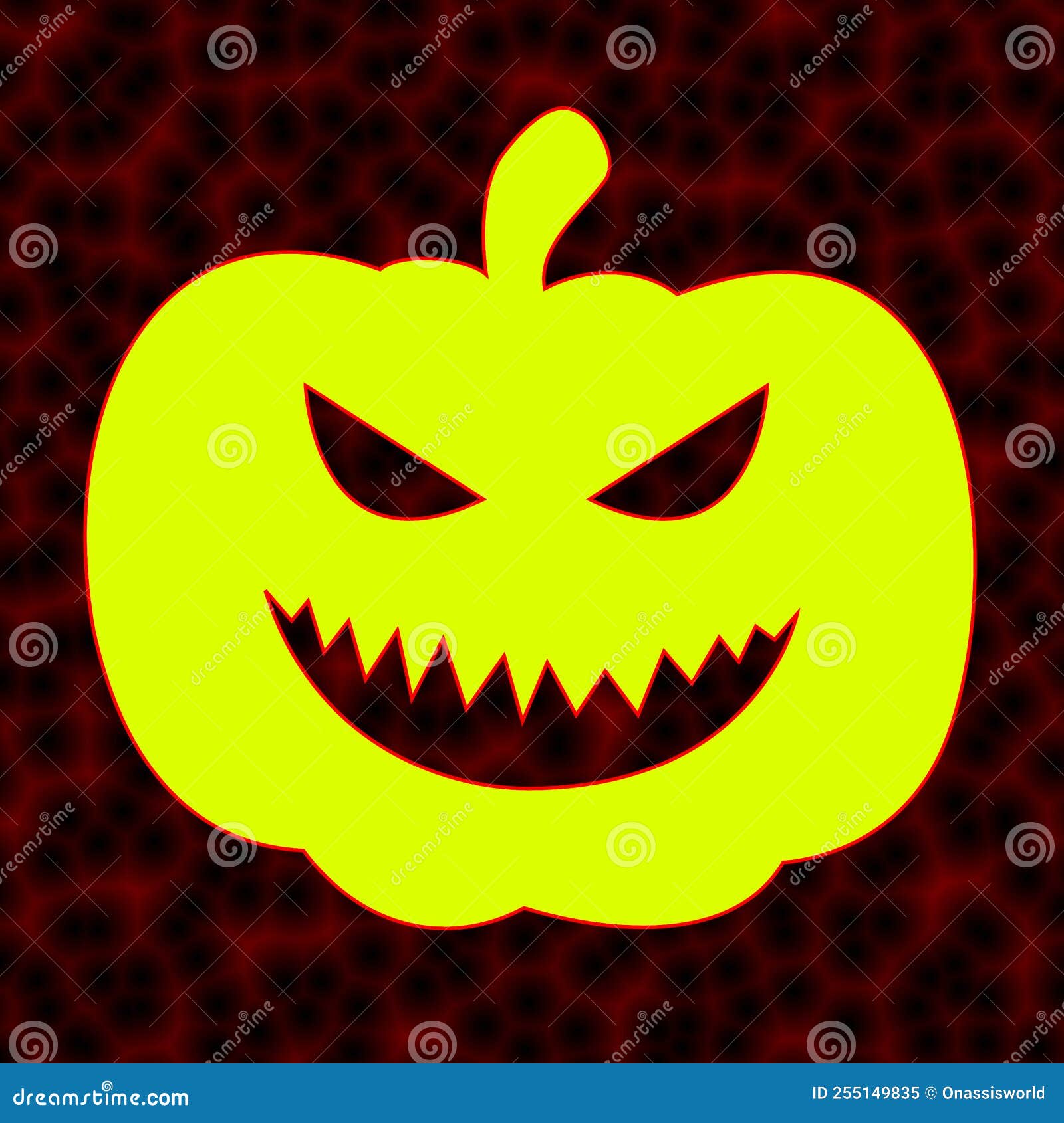 Halloween Yellow Blood Shapes. October 31st Stock Illustration ...