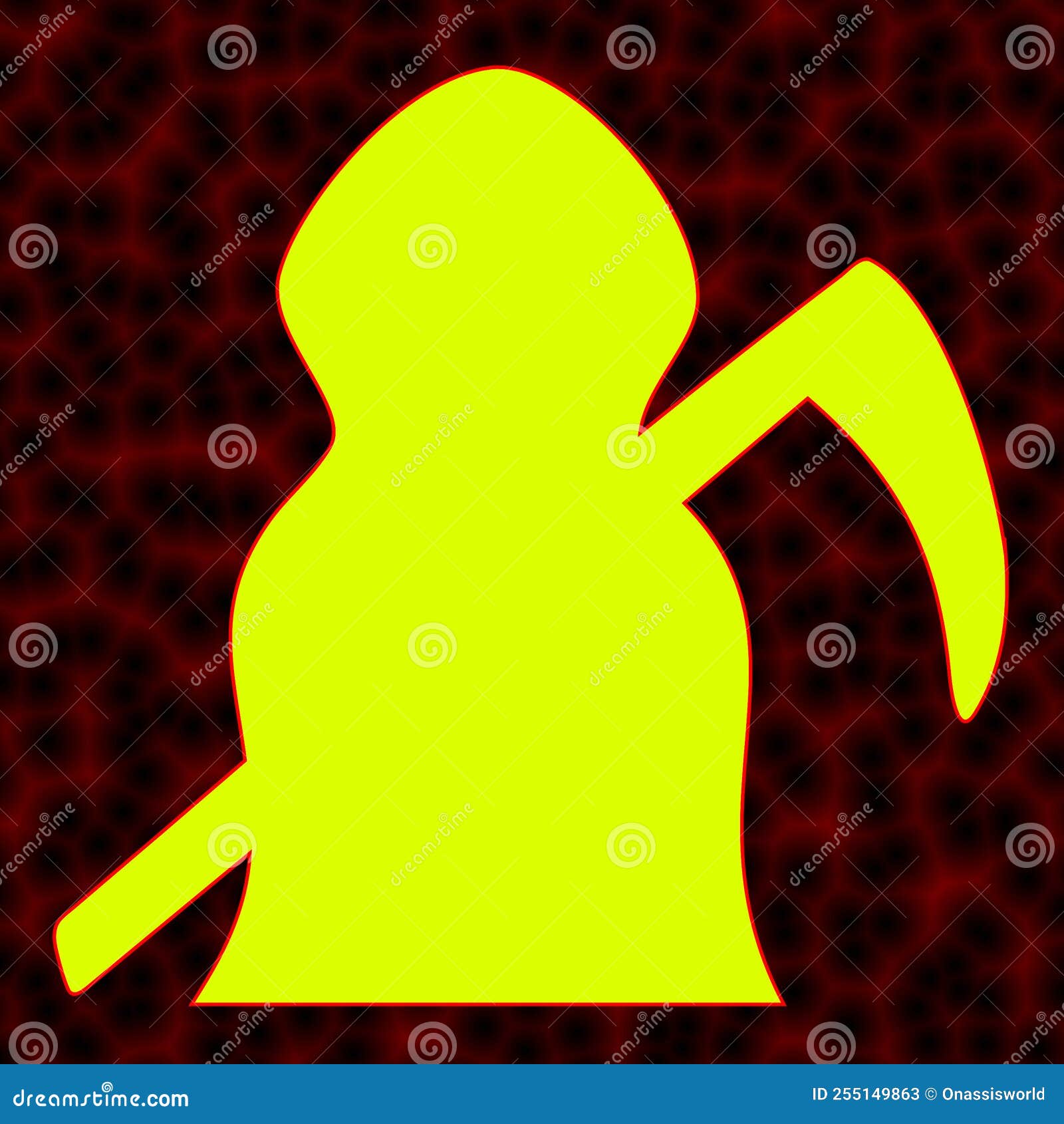 Halloween Yellow Blood Shapes. October 31st Stock Illustration ...