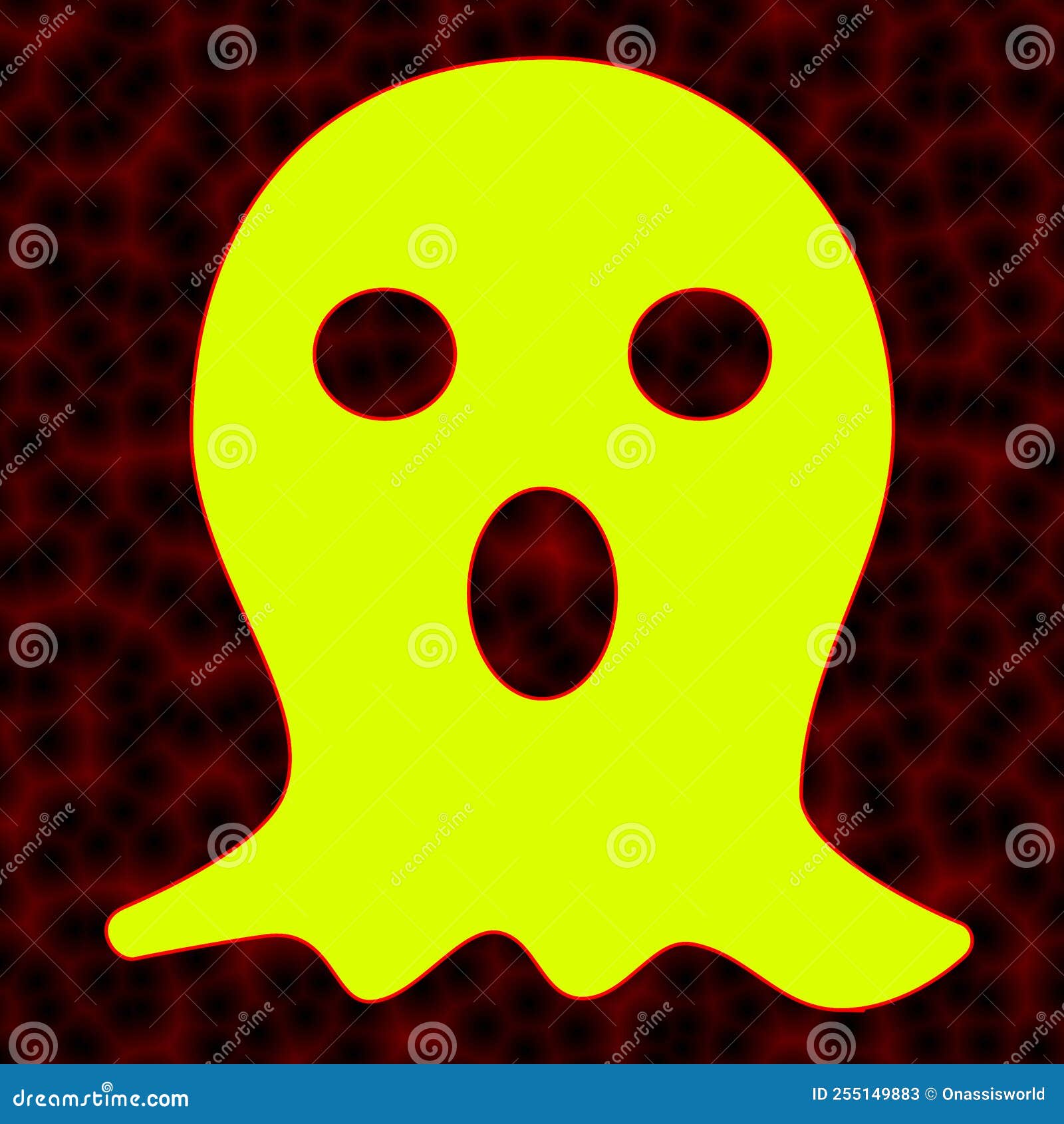 Halloween Yellow Blood Shapes. October 31st Stock Illustration ...