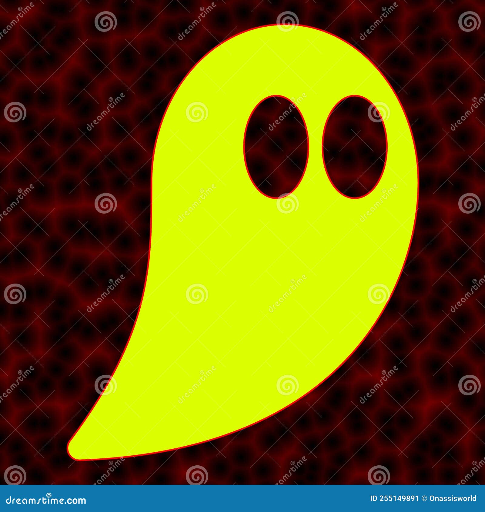 Halloween Yellow Blood Shapes. October 31st Stock Illustration ...