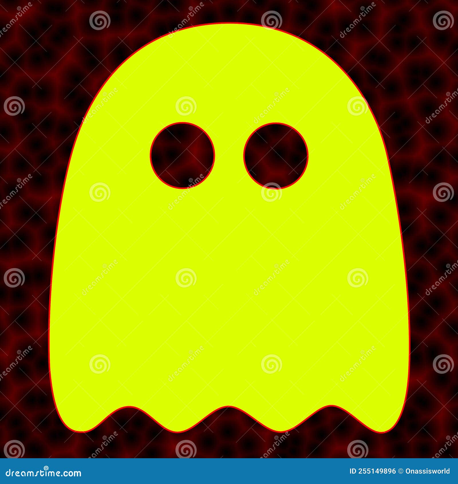 Halloween Yellow Blood Shapes. October 31st Stock Illustration ...