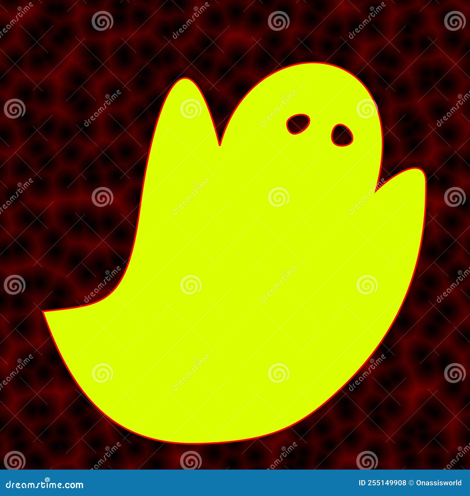 Halloween Yellow Blood Shapes. October 31st Stock Illustration ...