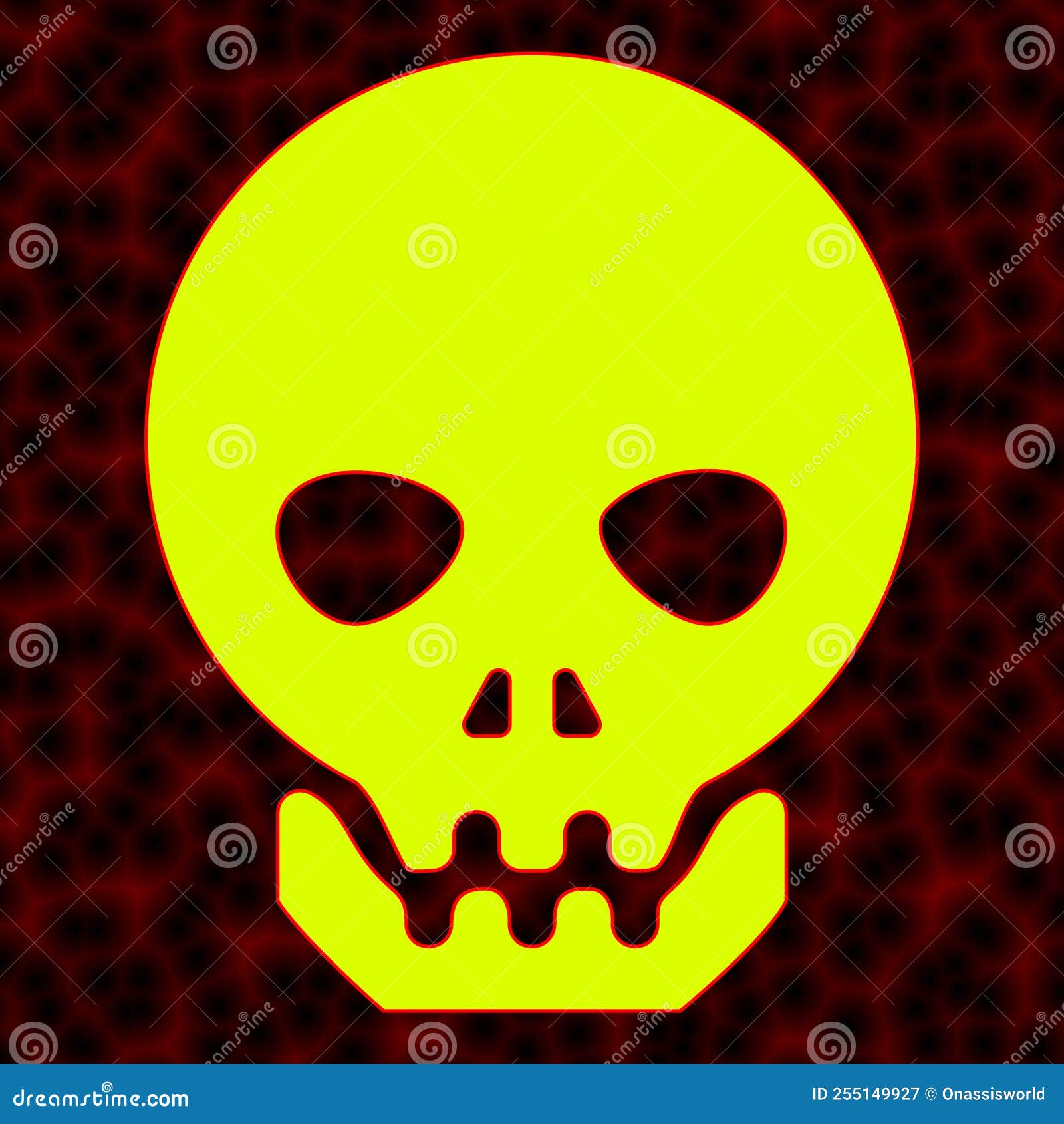Halloween Yellow Blood Shapes. October 31st Stock Illustration ...