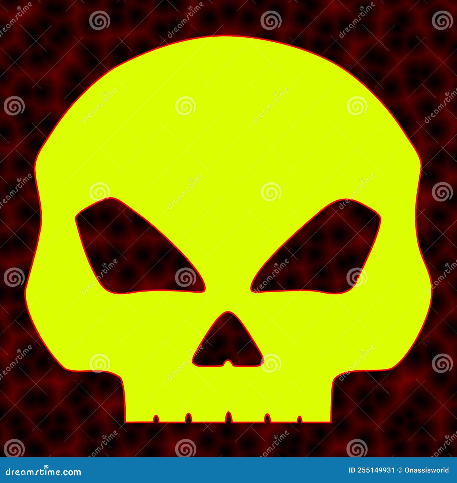 Halloween Yellow Blood Shapes. October 31st Stock Illustration ...