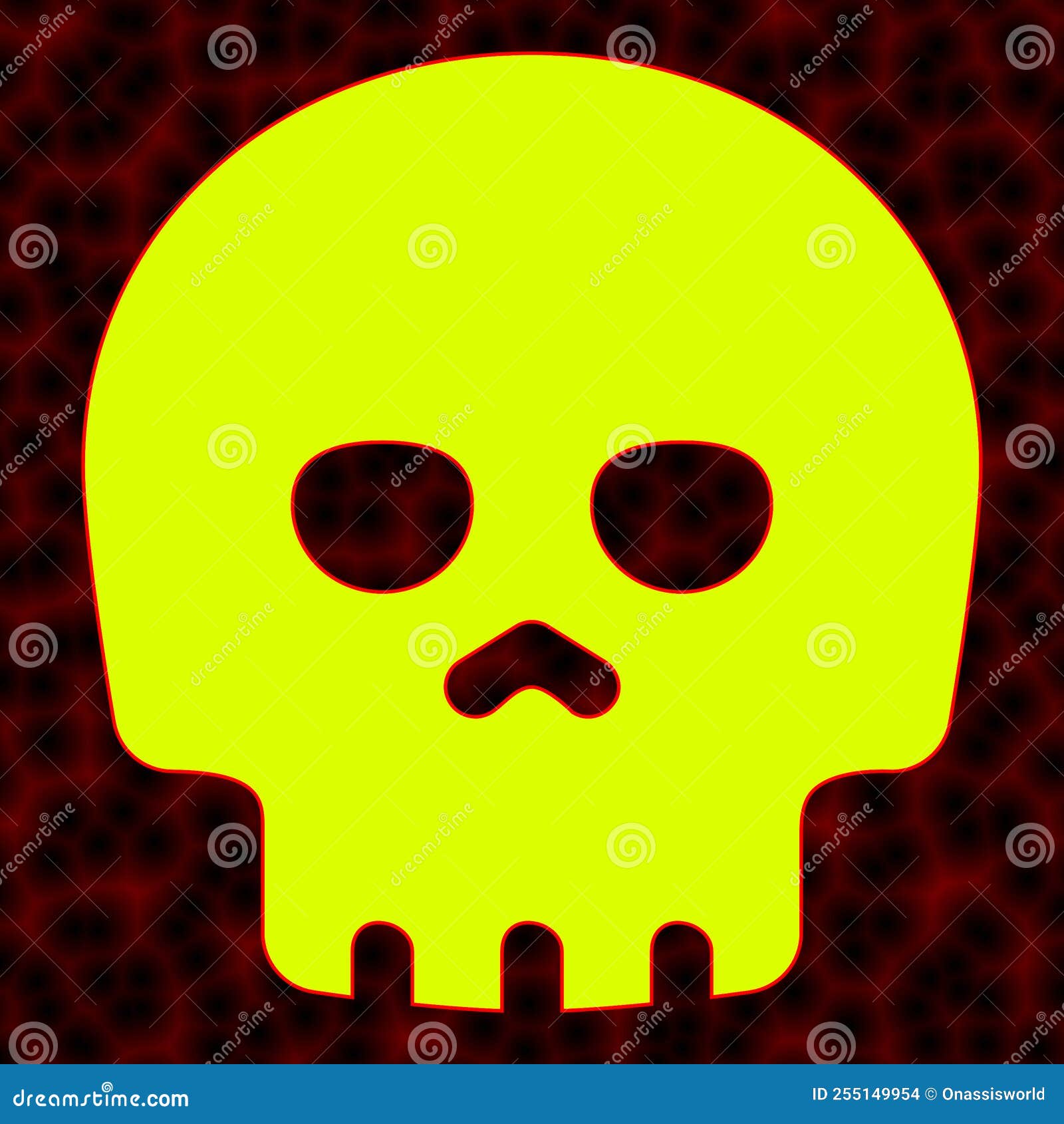 Halloween Yellow Blood Shapes. October 31st Stock Illustration ...