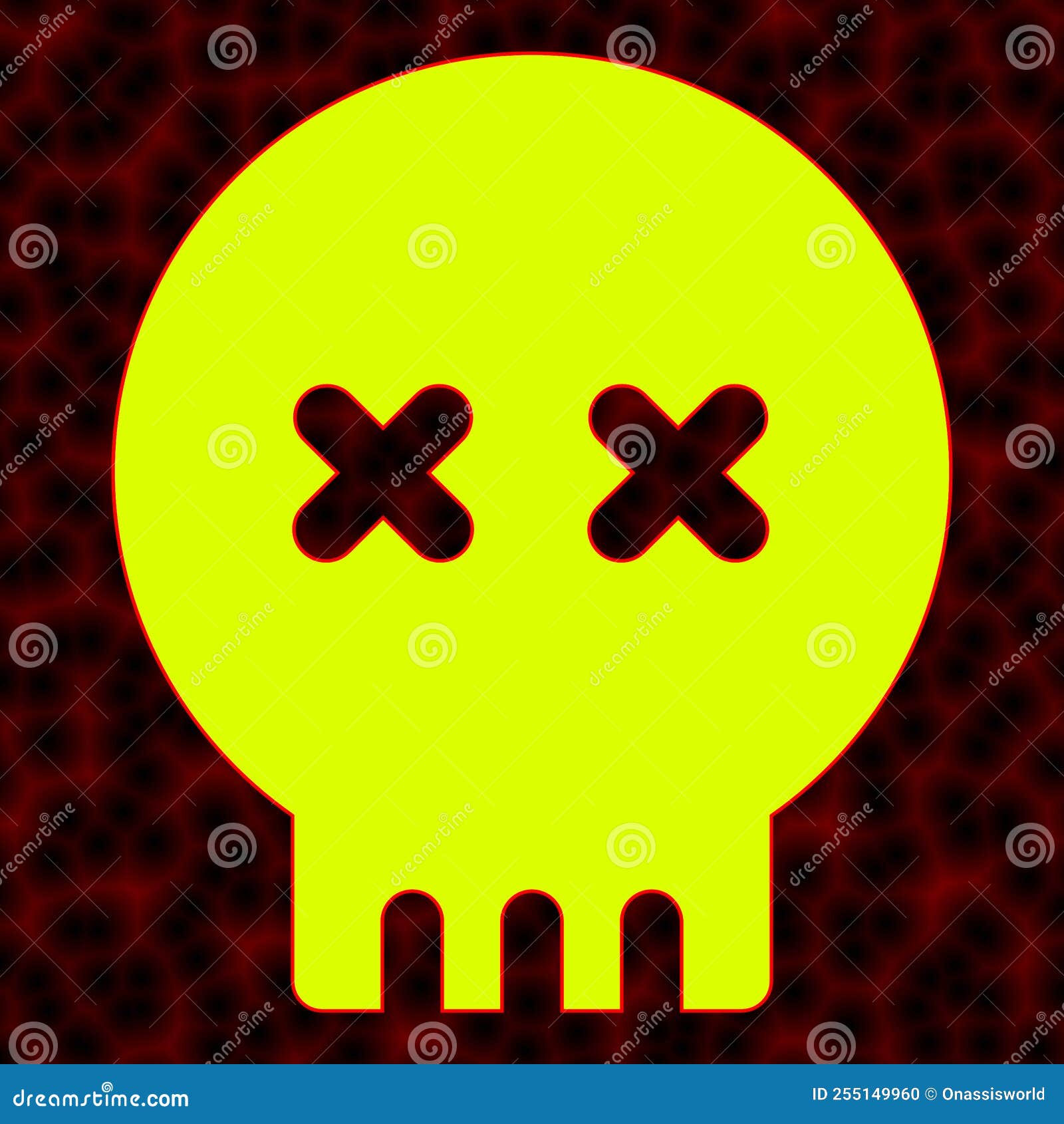 Halloween Yellow Blood Shapes. October 31st Stock Illustration ...