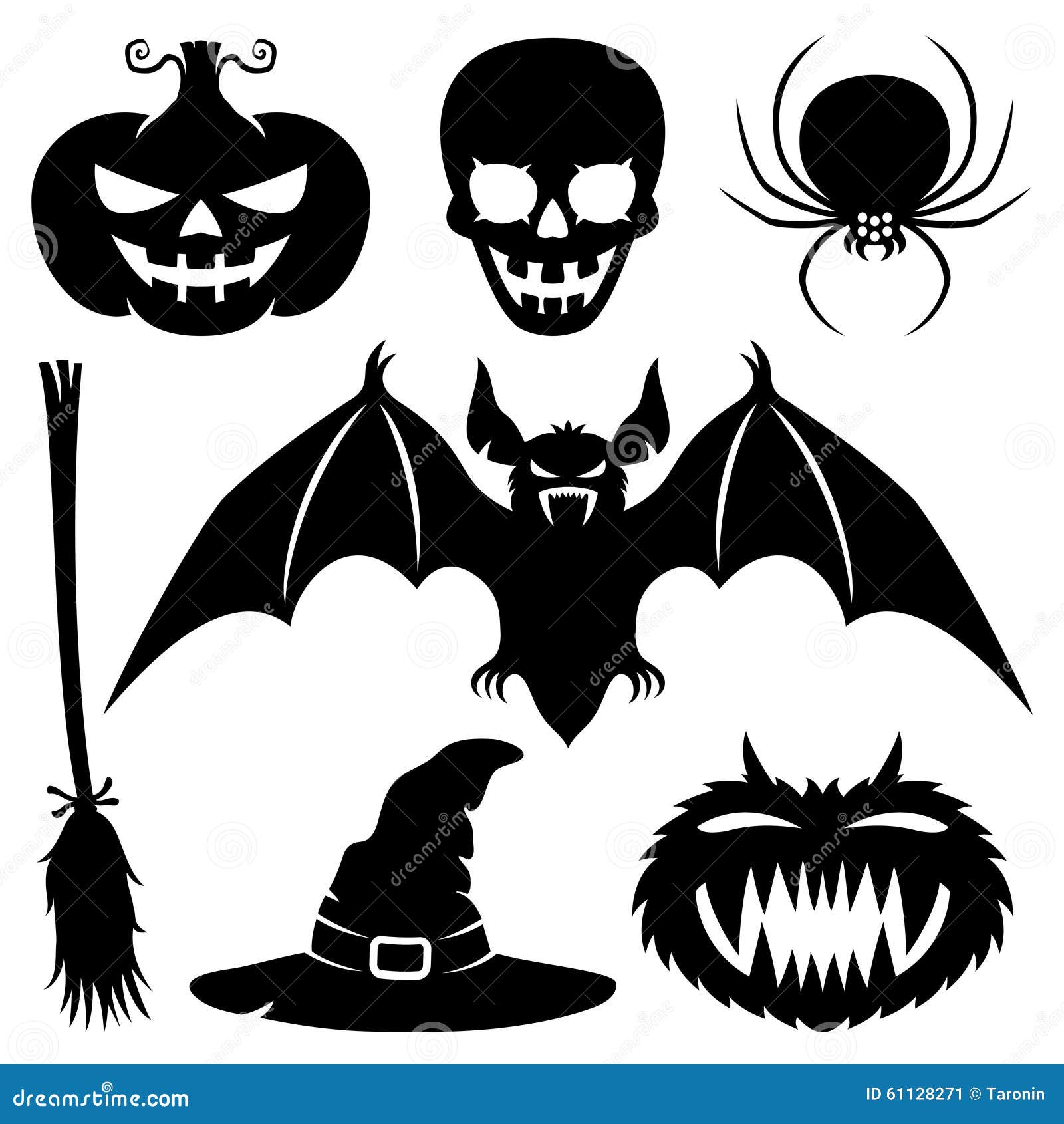 Halloween-Zeichen vektor abbildung. Illustration von druck - 61128271