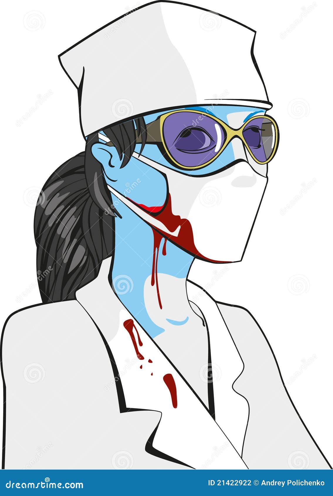 Halloween zombie doctor stock vector. Illustration of halloween - 21422922