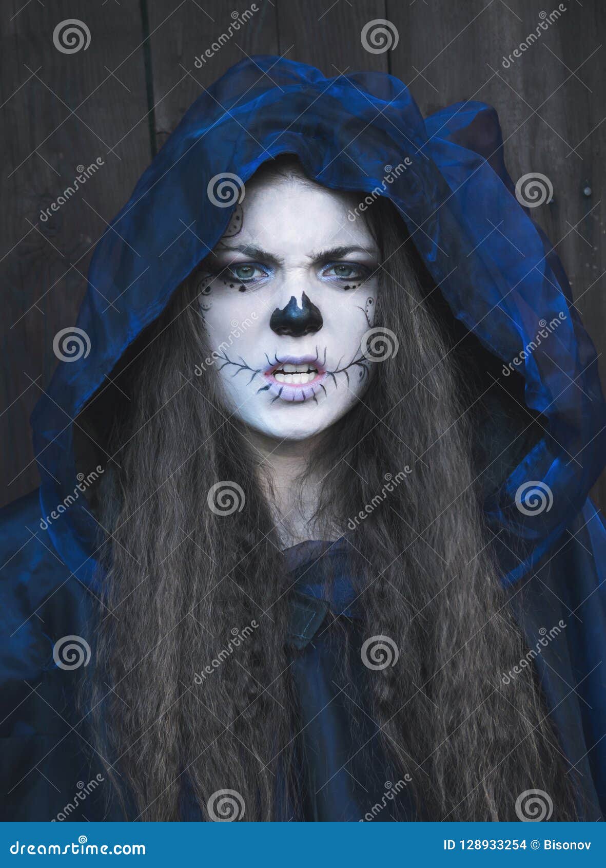 Hallowen with portrait stock photo. Image of beauty - 128933254