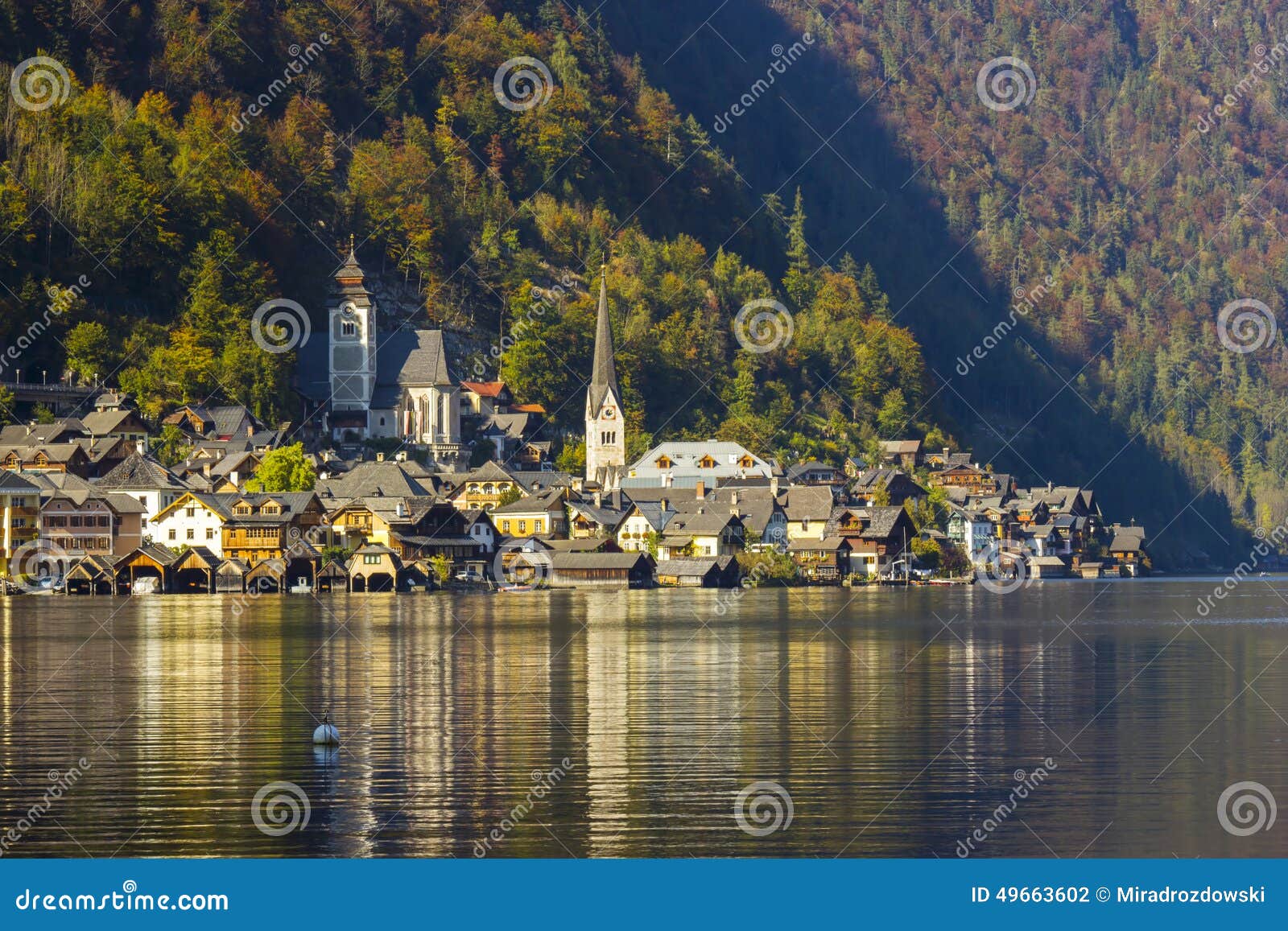 Hallstatt. Austria stock photo. Image of buildings, lake - 49663602