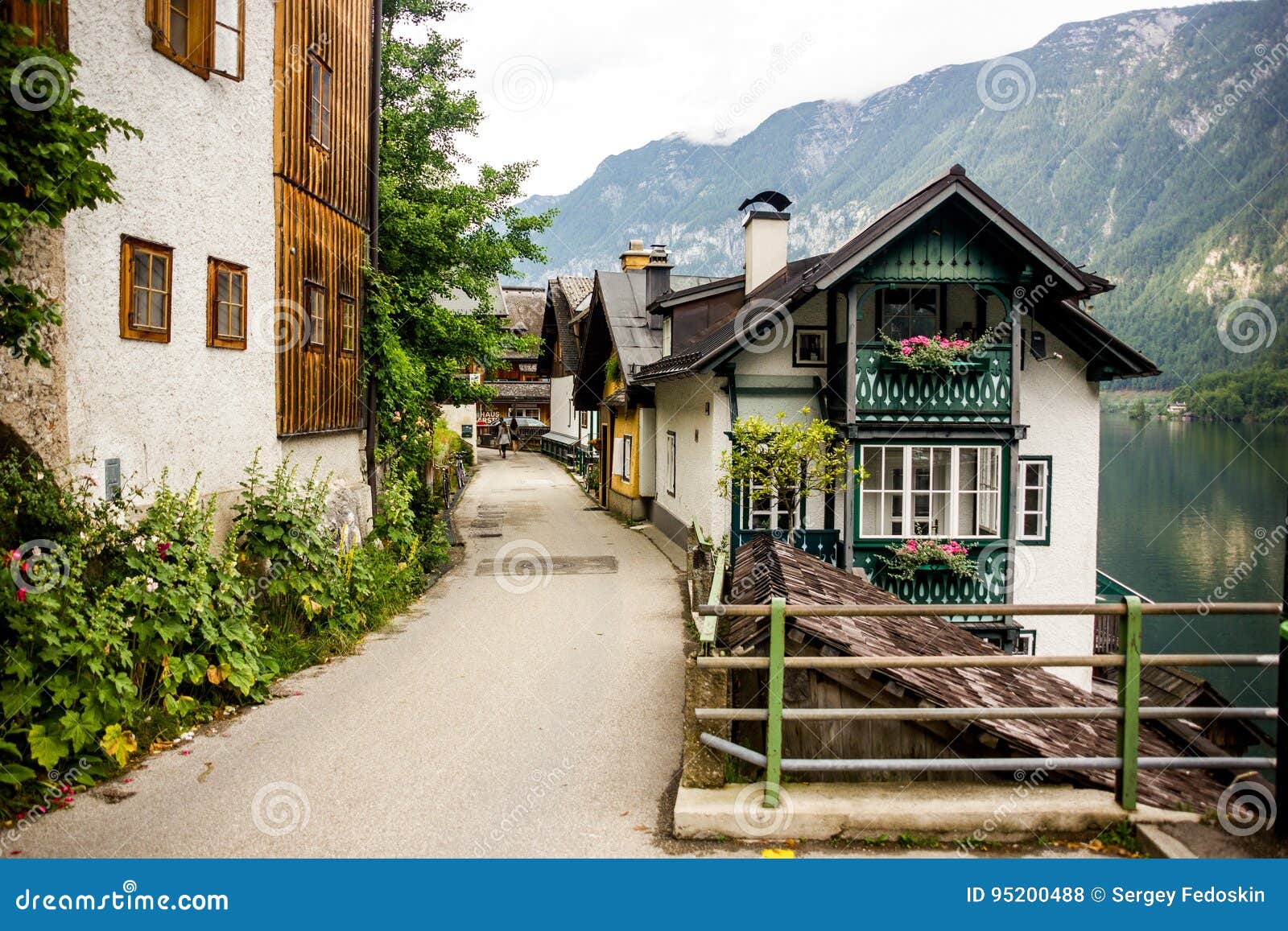 Hallstatt. Austria. editorial stock photo. Image of historic - 95200488