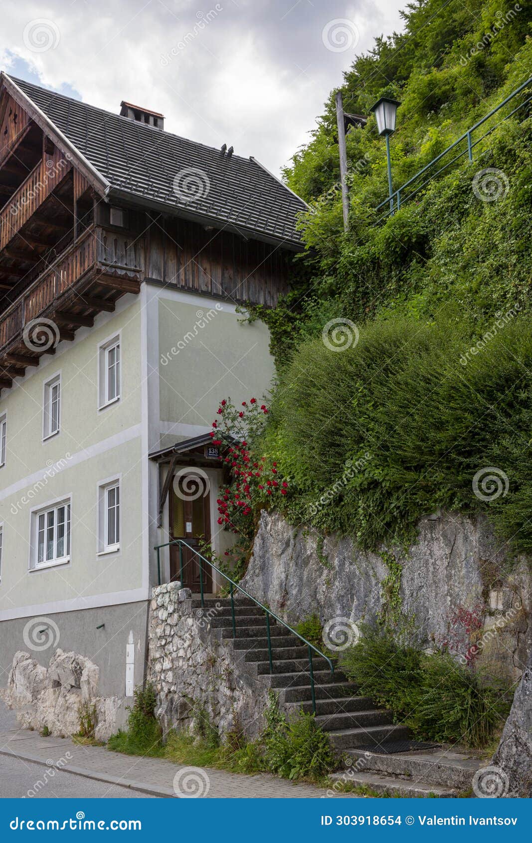 View of the Houses in Hallstatt Editorial Stock Image - Image of ...