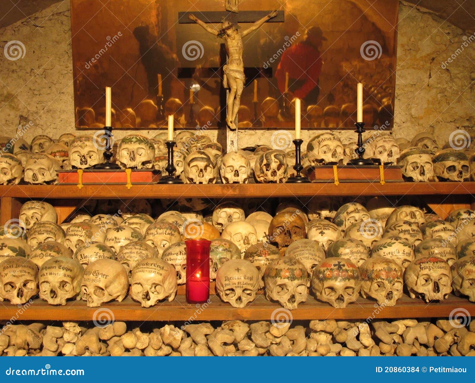 Hallstatt Bone House (Beinhaus) Stock Photo - Image of heritage ...