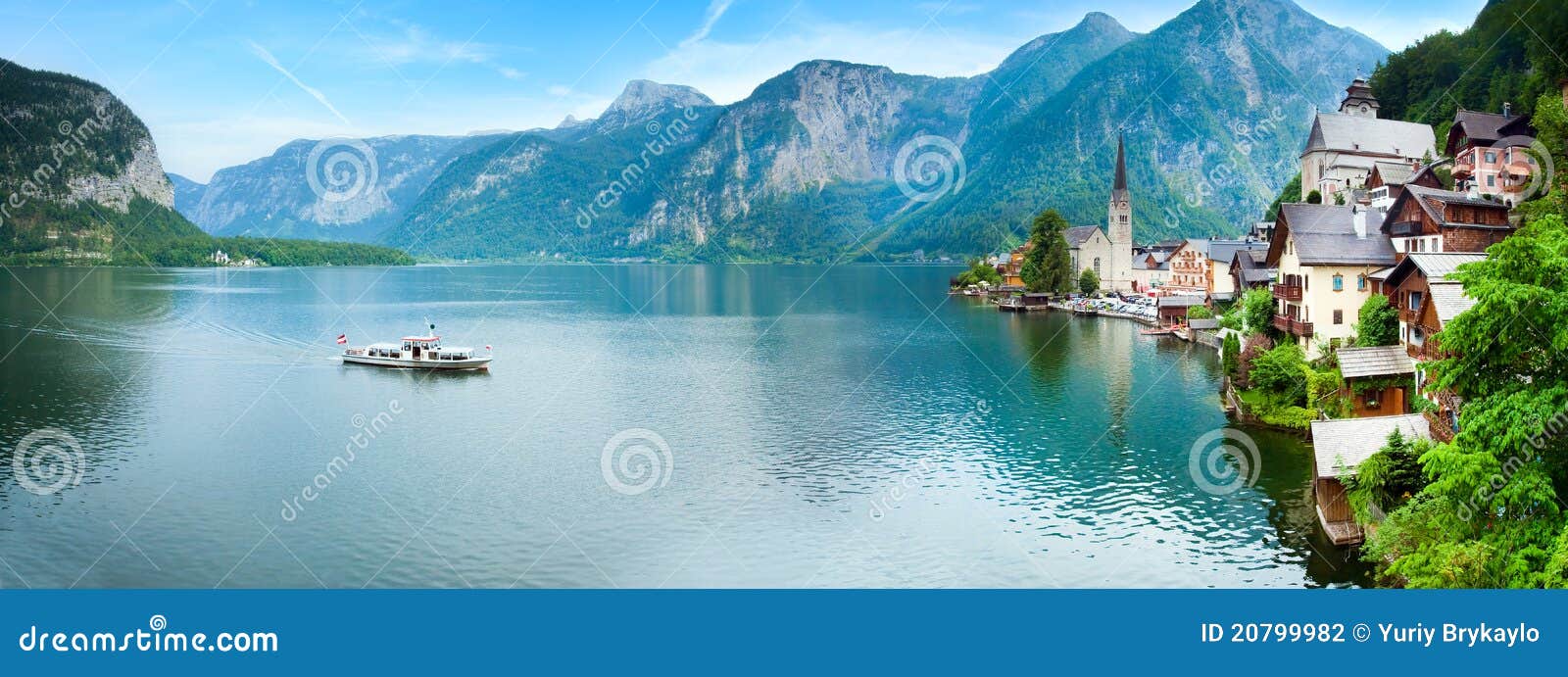 Hallstatt view (Austria) stock photo. Image of range - 20799982