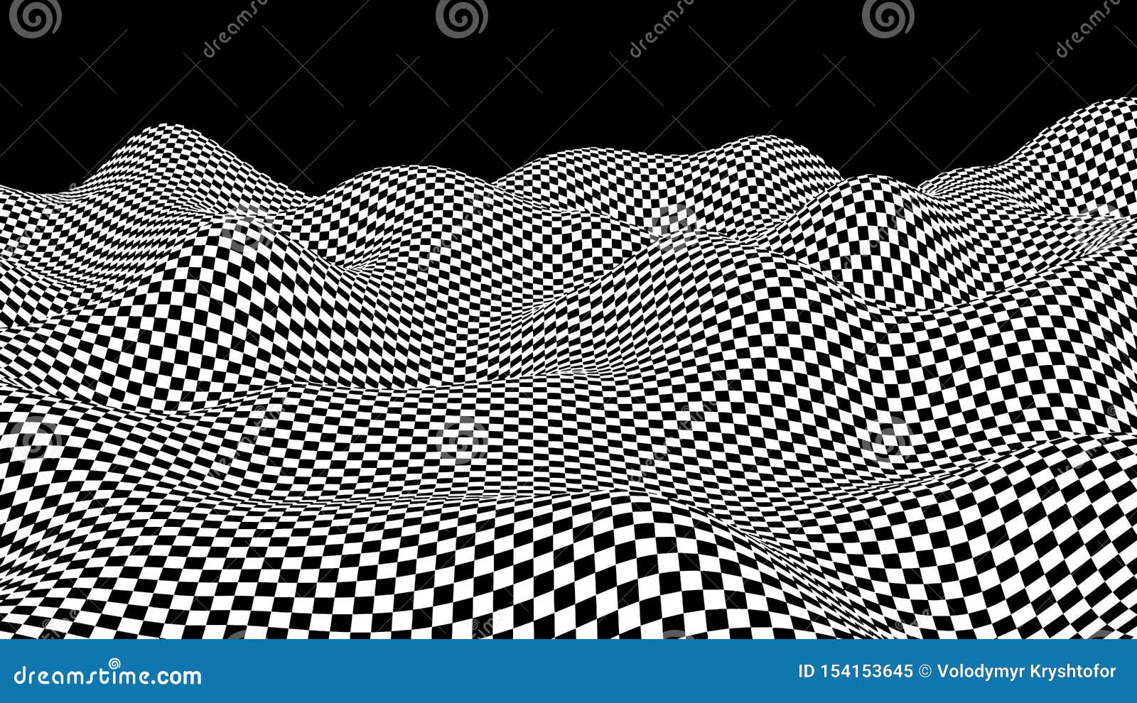 Hallucination. Optical Illusion. Twisted Illustration. Abstract ...