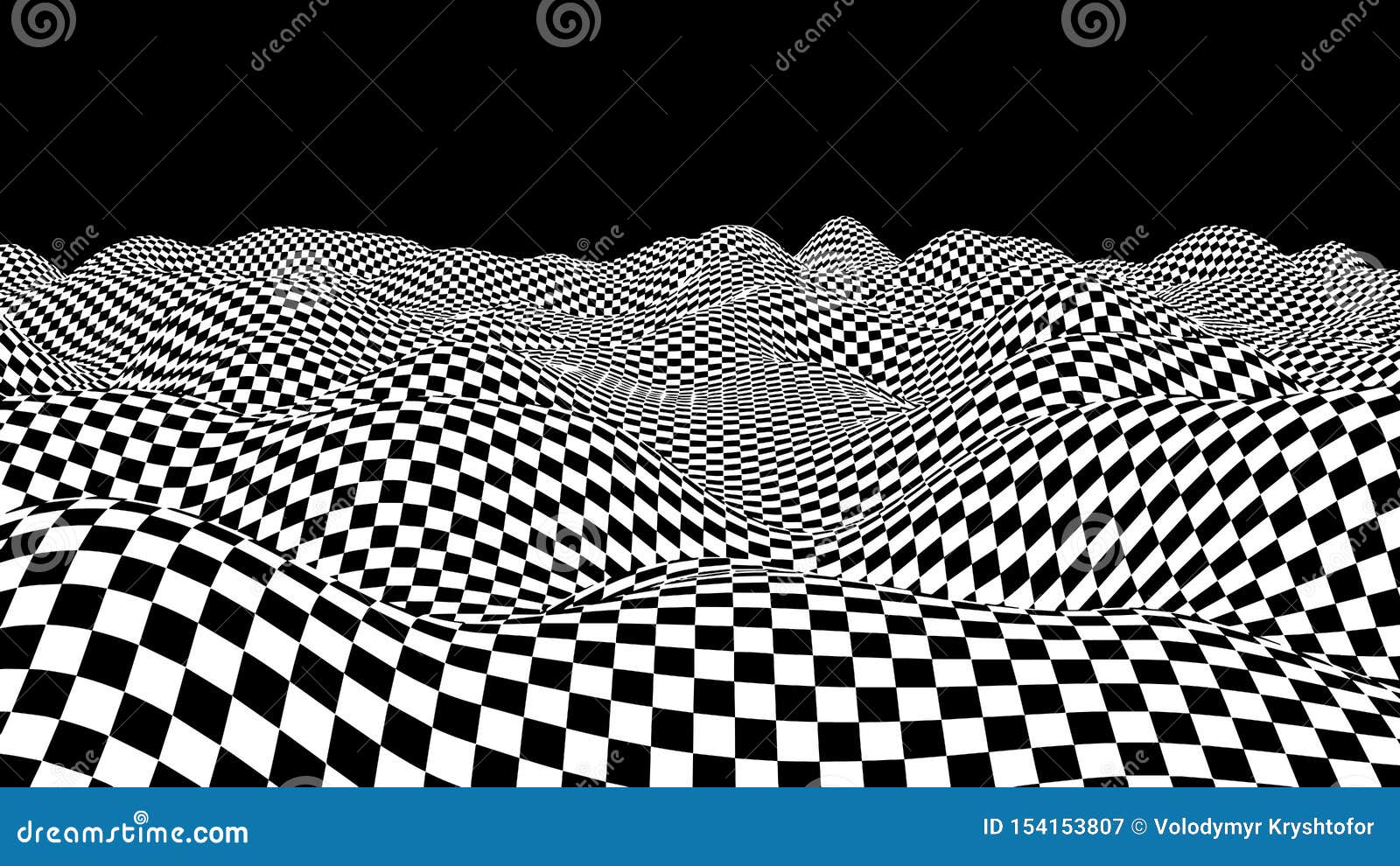 Hallucination. Optical Illusion. Twisted Illustration. Abstract ...