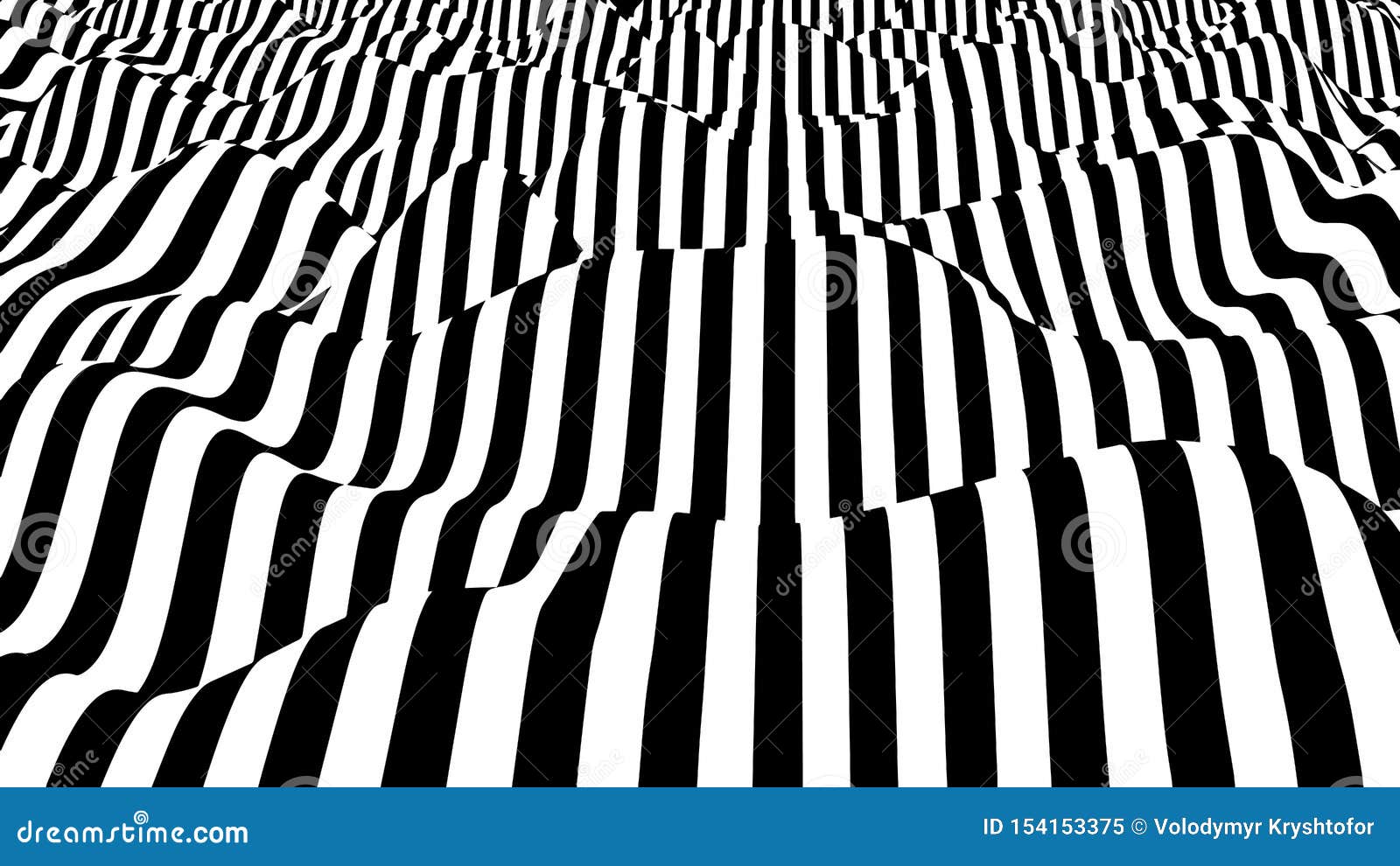 Hallucination. Optical Illusion. Twisted Illustration. Abstract ...