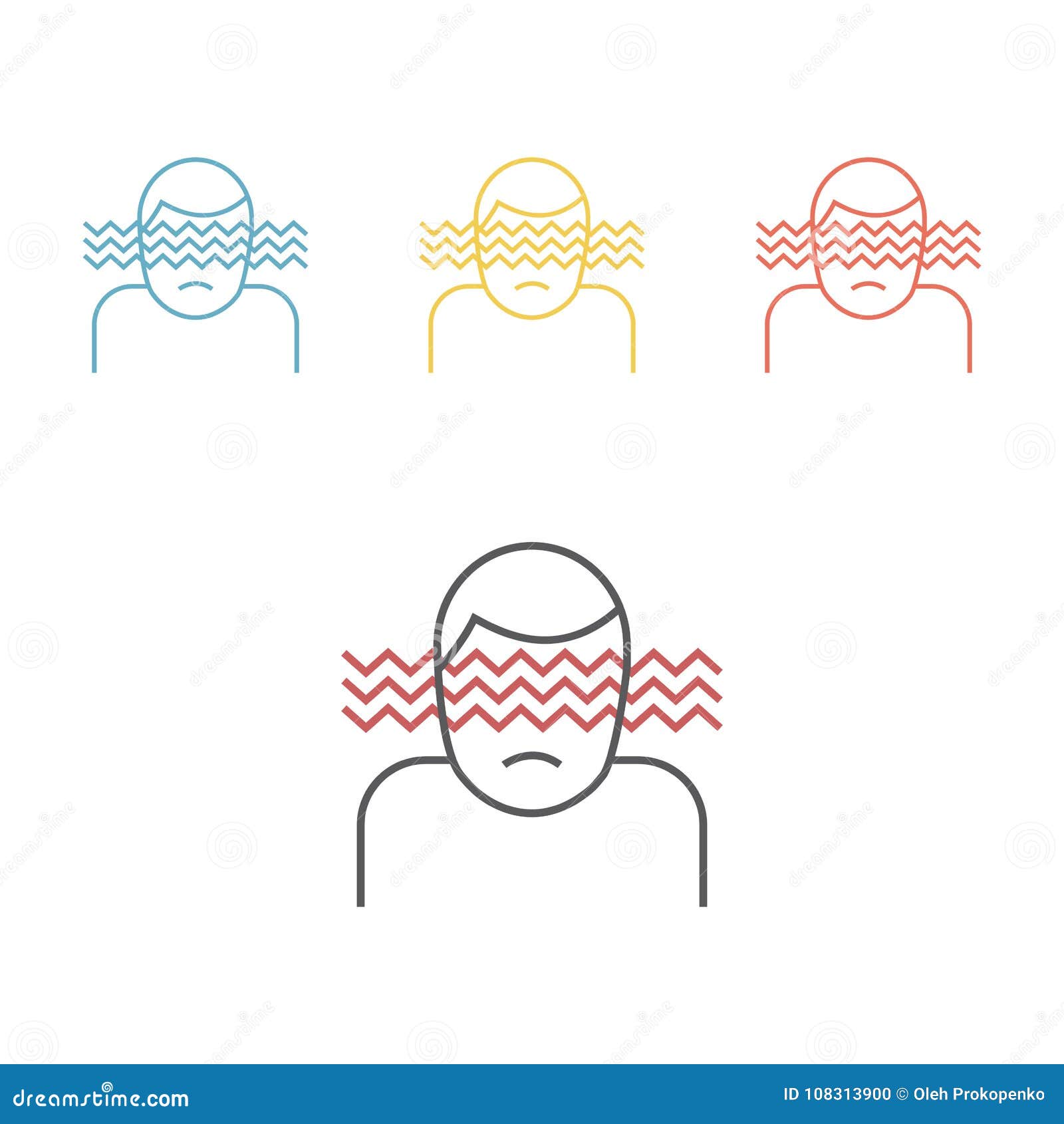 Hallucination. Vector Icon for Web Graphic. Stock Vector - Illustration ...