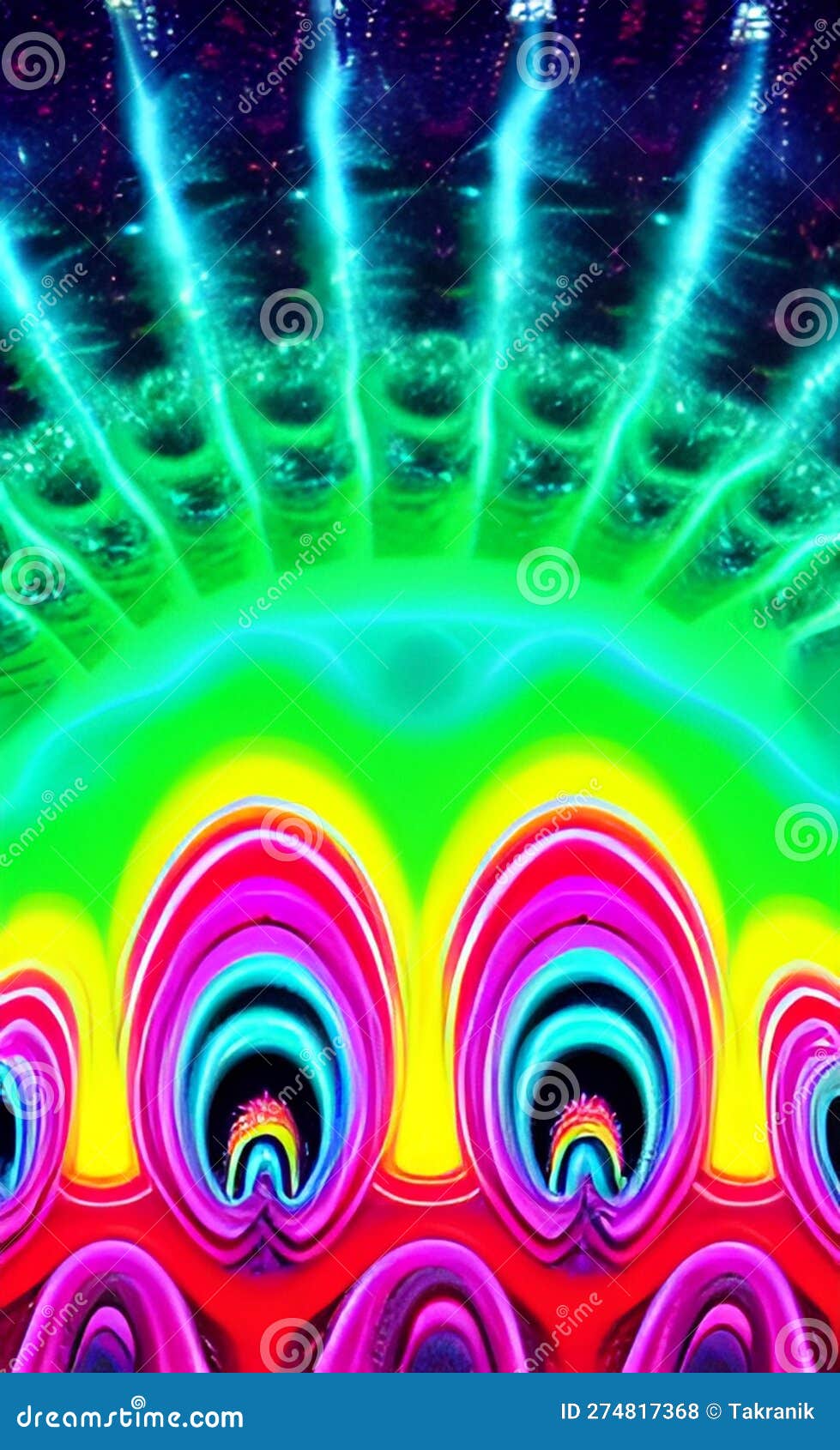 Hallucinations stock illustration. Illustration of painting - 274817368