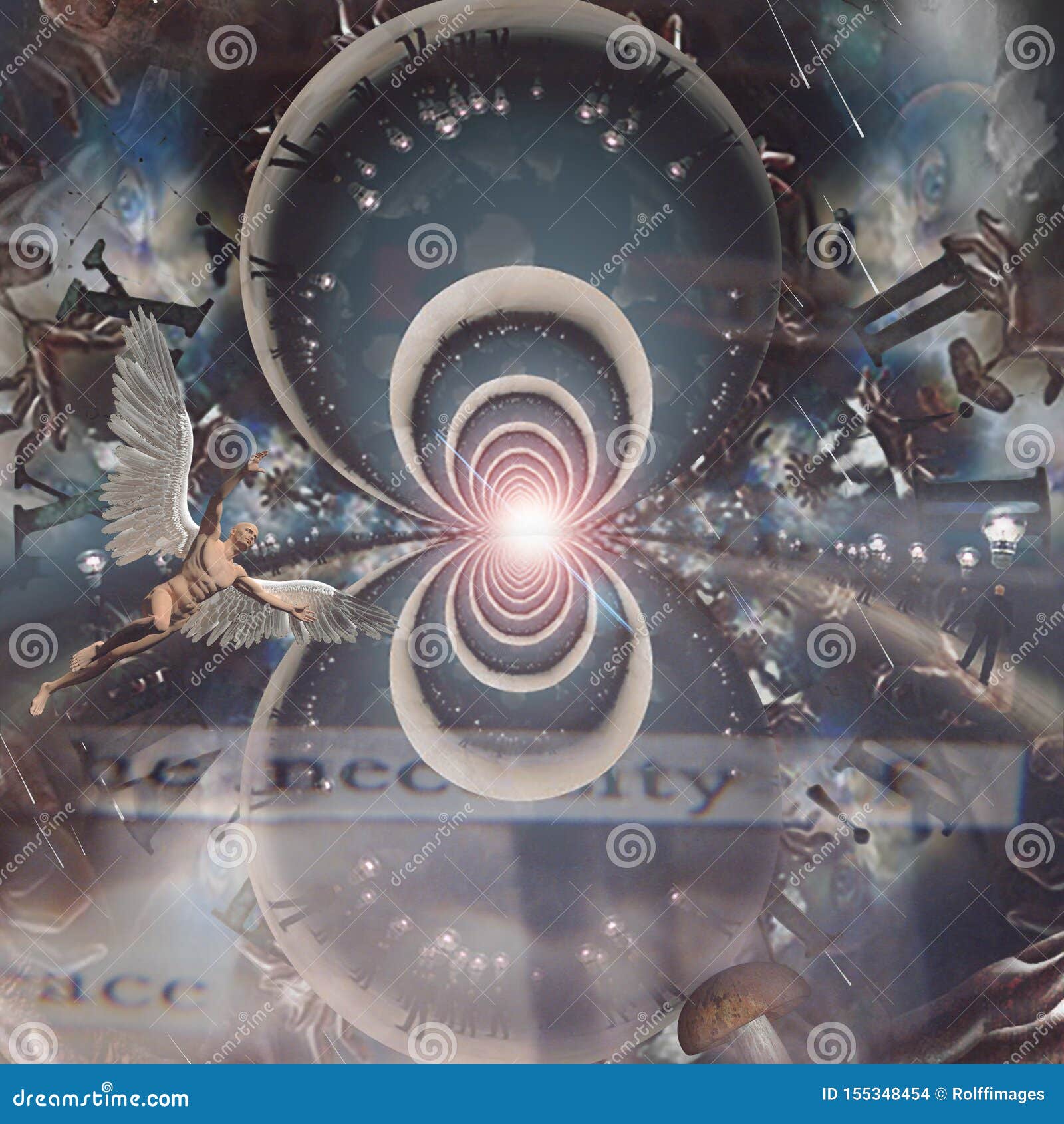 Hallucinations stock photo. Image of ideas, heaven, clock - 155348454