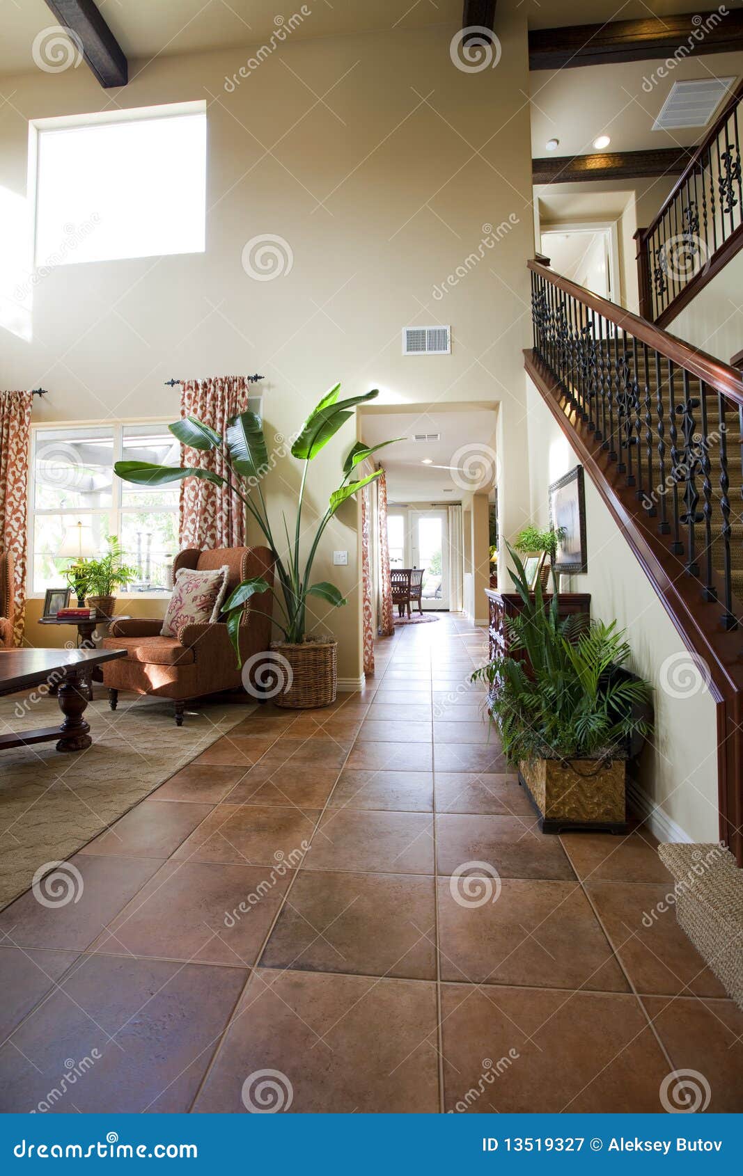 Hallway stock image. Image of modern, decor, vitality - 13519327