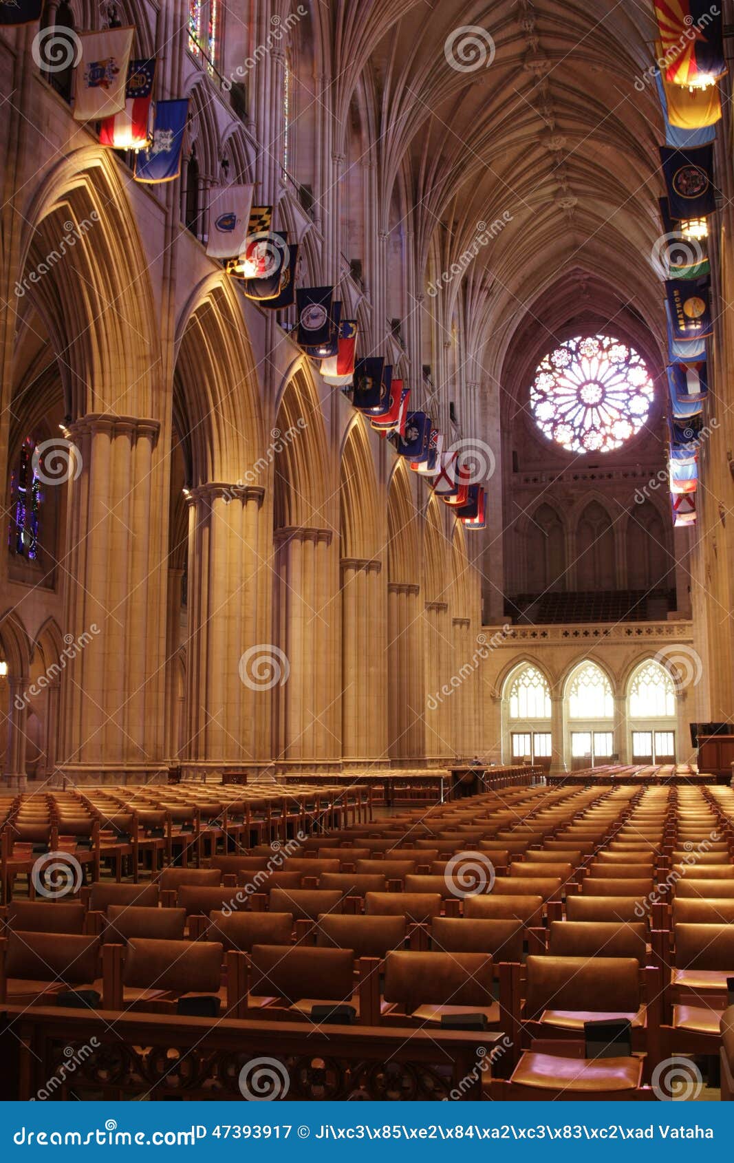 Hallway of a cathedral editorial photography. Image of drawing - 47393917