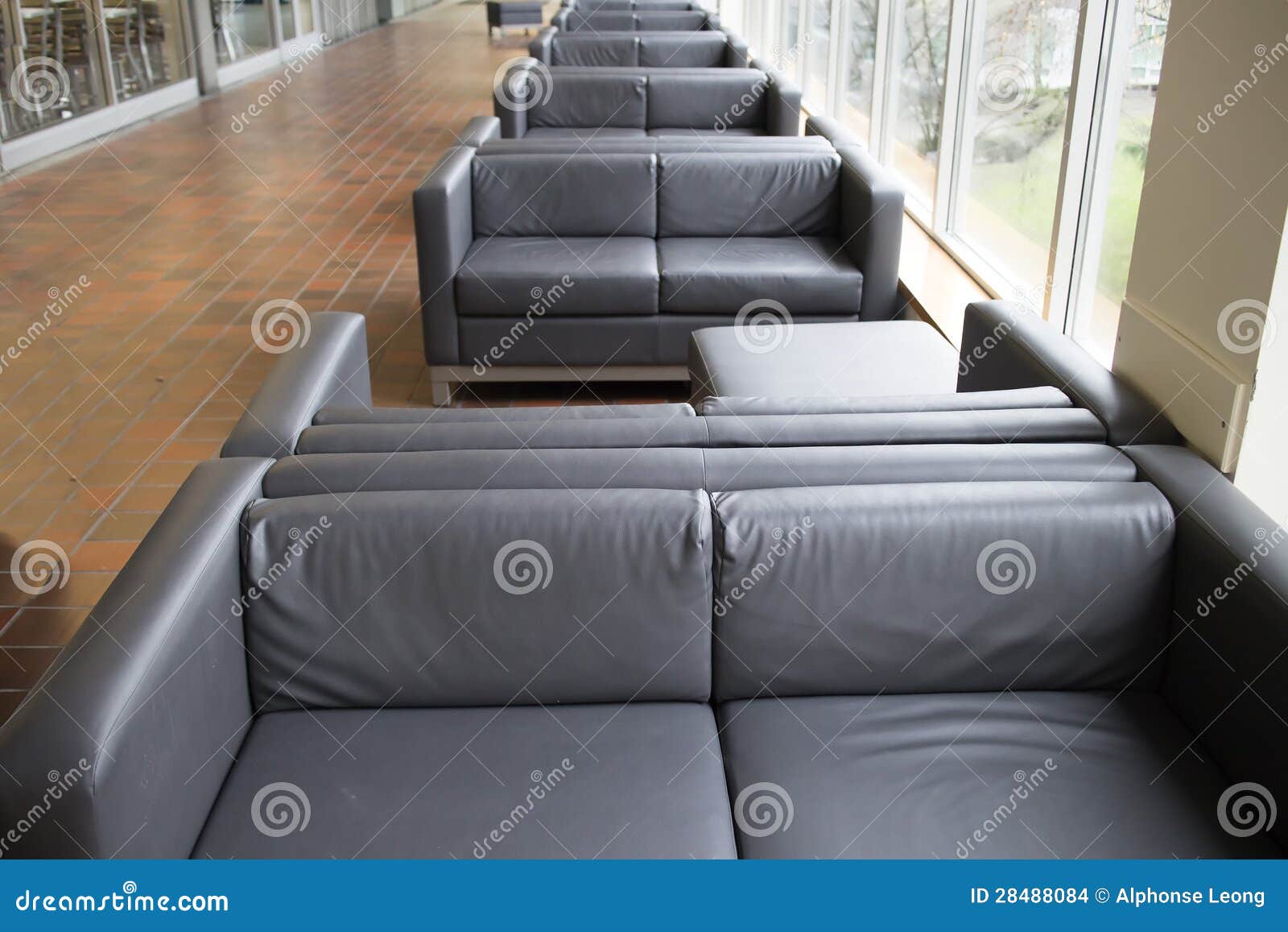 Hallway at Community College Stock Photo - Image of chairs, hall: 28488084