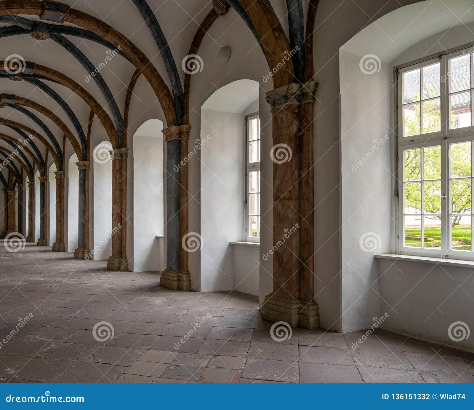 The Hallway in Convent Corvey in Hoexter, Germany Stock Photo - Image ...