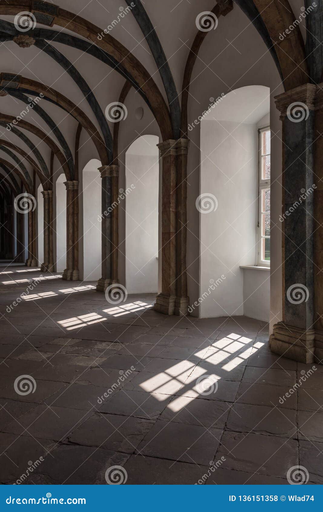 The Hallway in Convent Corvey in Hoexter, Germany Stock Photo - Image ...