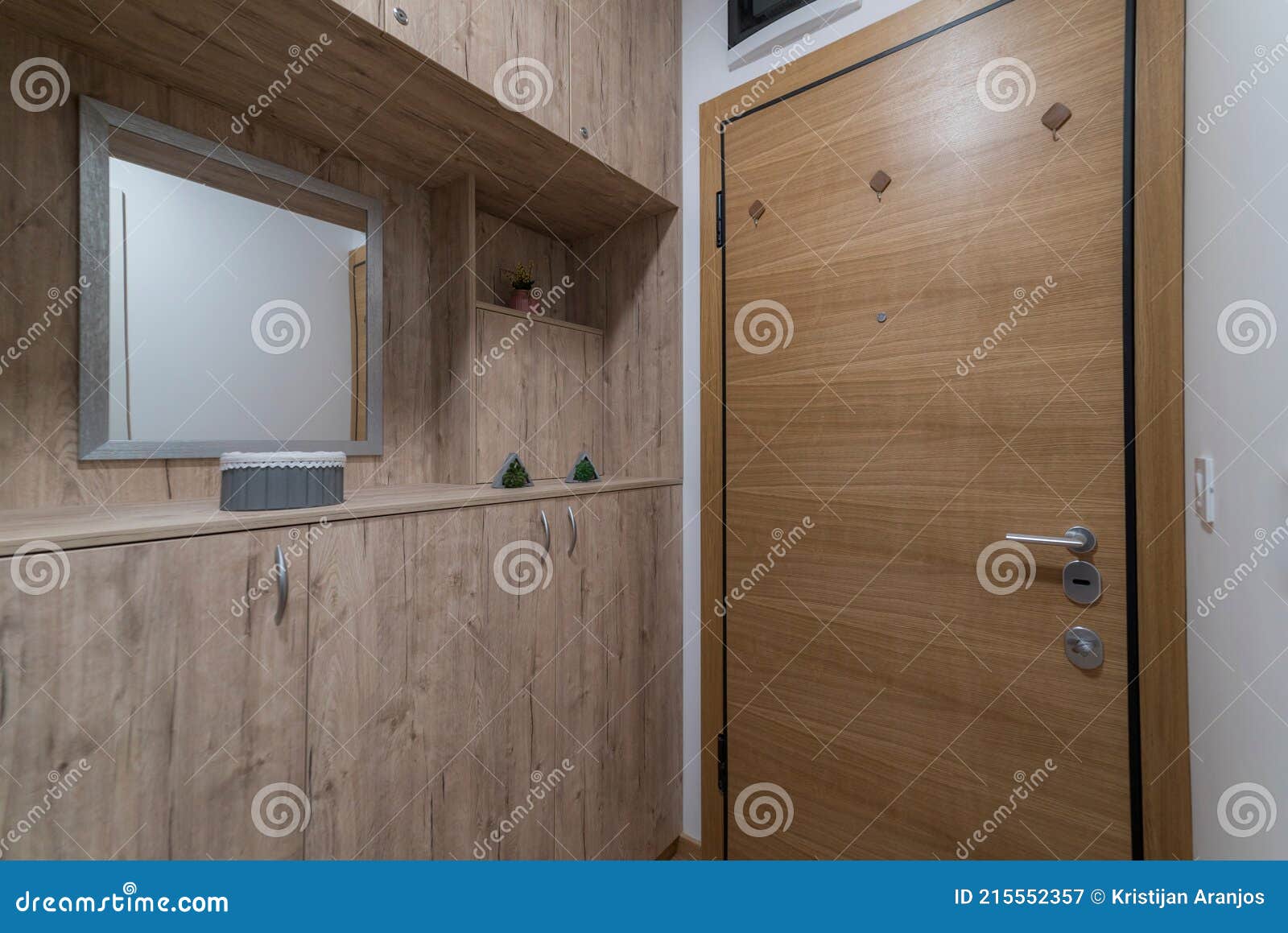 Hallway at the Entrance / Exit of the Apartment Stock Image - Image of ...