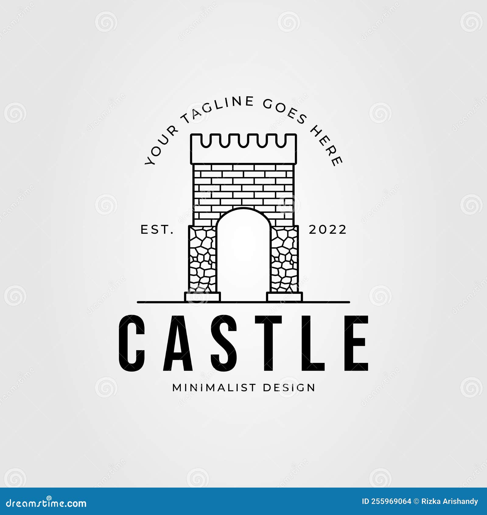 Hallway or Gateway or Castle Gate Logo Vector Illustration Design Stock ...